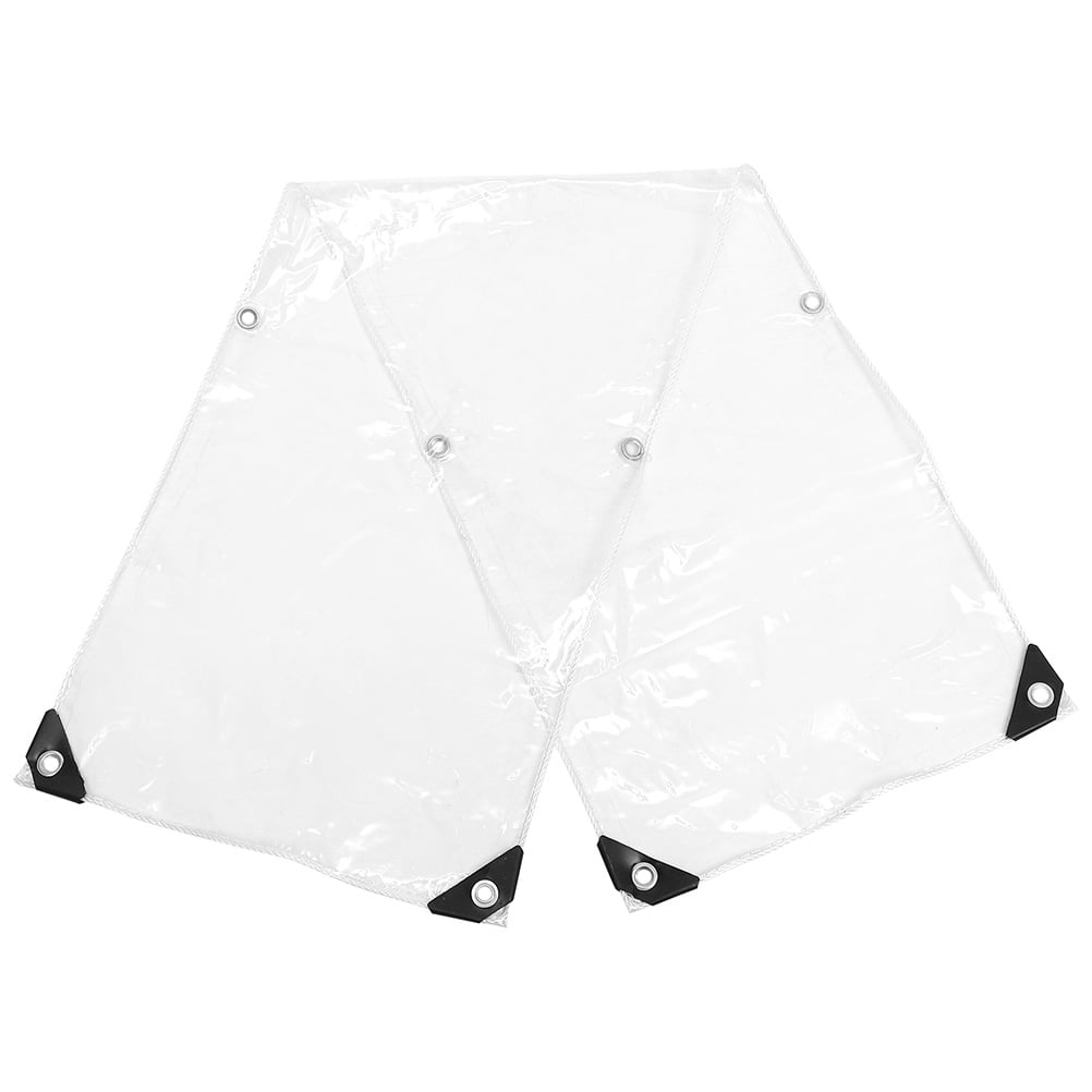 HEMOTON 1Pcs Clear Pvc Tarp for Camping and Outdoor Areas Windproof ...