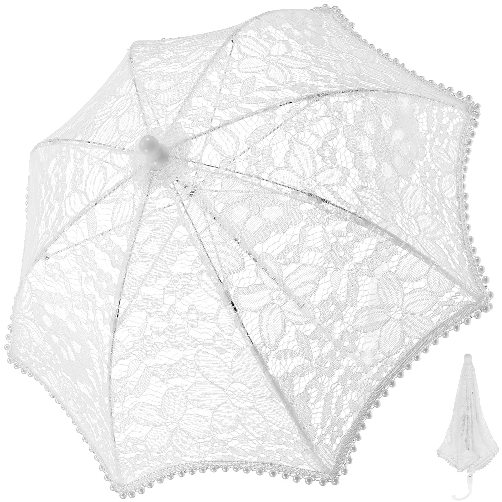 CYLINDSOME Lace Umbrella Lace Parasol Wedding Bridal Umbrella Wedding ...