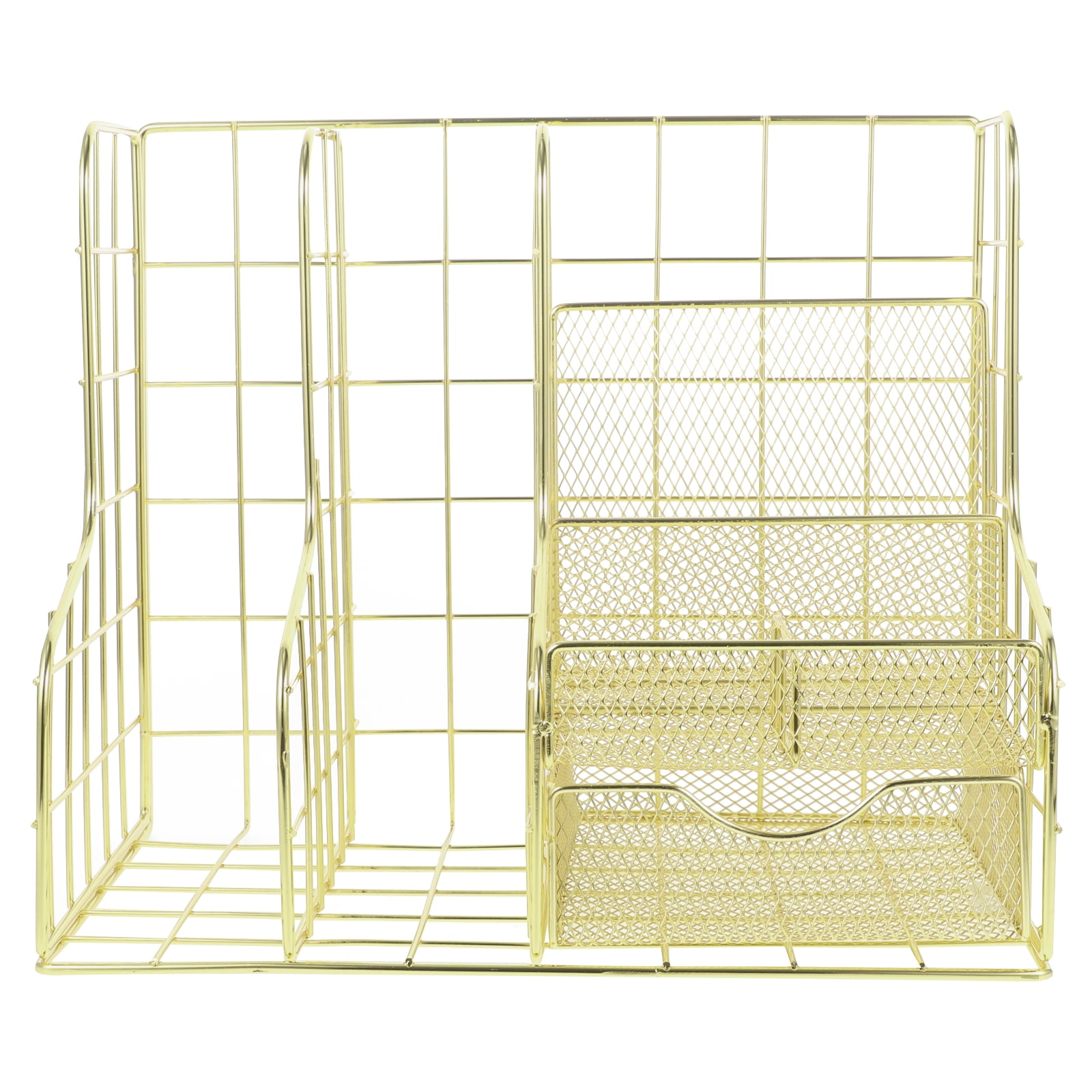 CYLINDSOME Metal File Organizer Documents Organizer Office Mesh ...