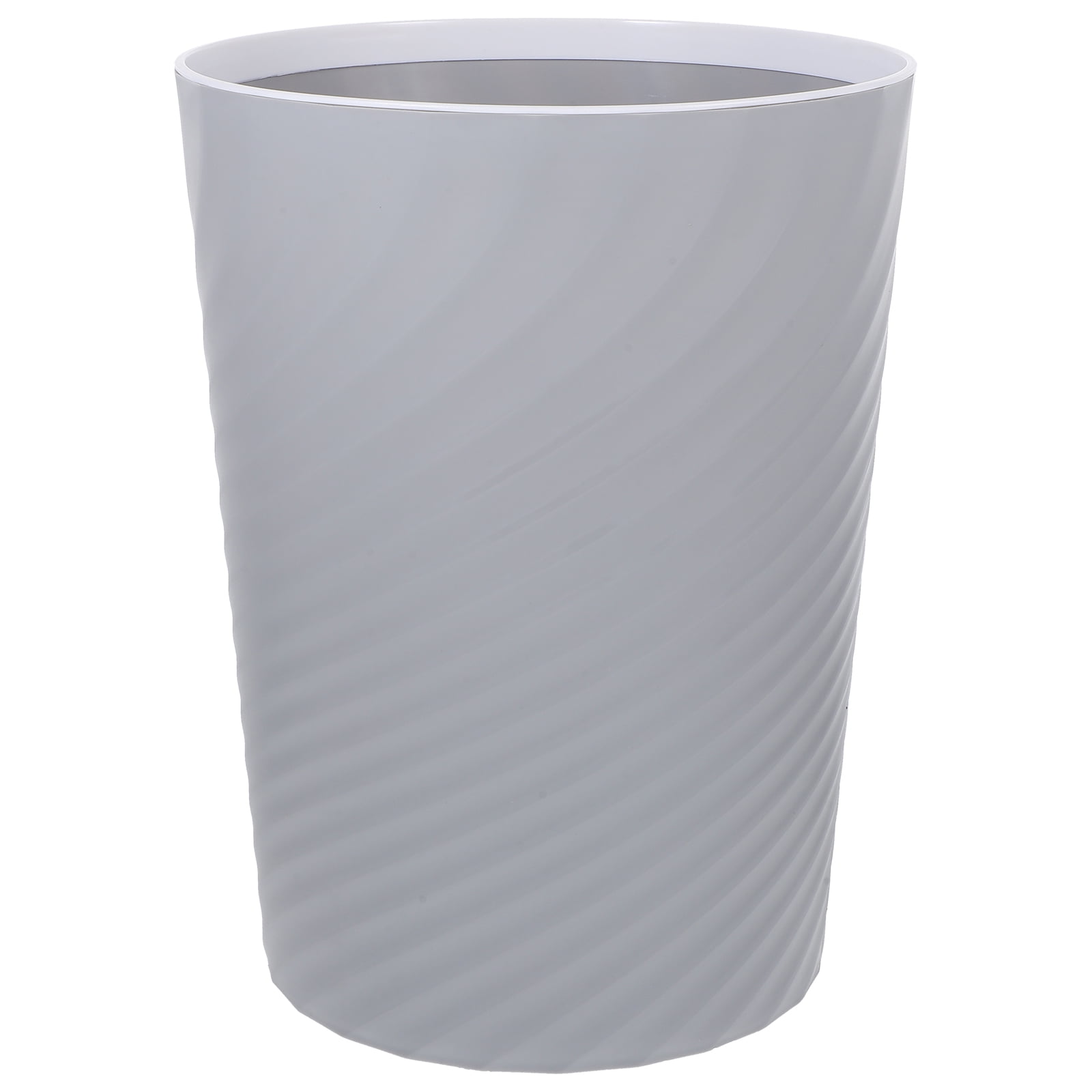 CYLINDSOME Modern Trash Can Bathroom Office Wastepaper Container Large ...