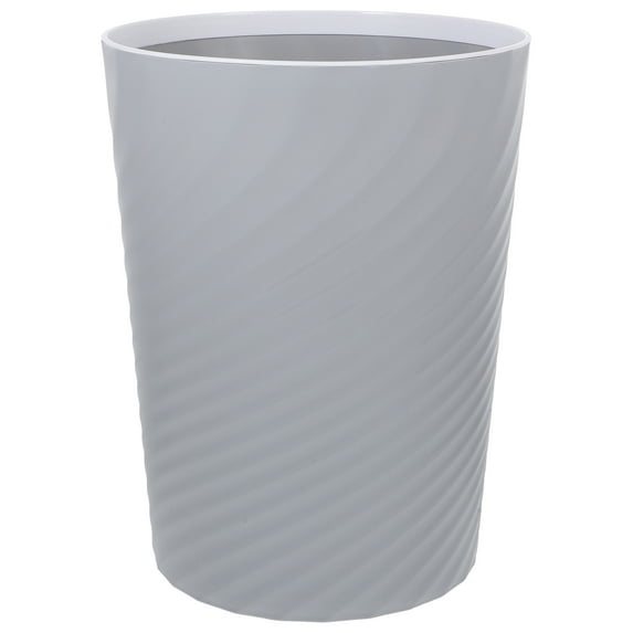 CYLINDSOME Modern Trash Can Bathroom Office Wastepaper Container Large ...