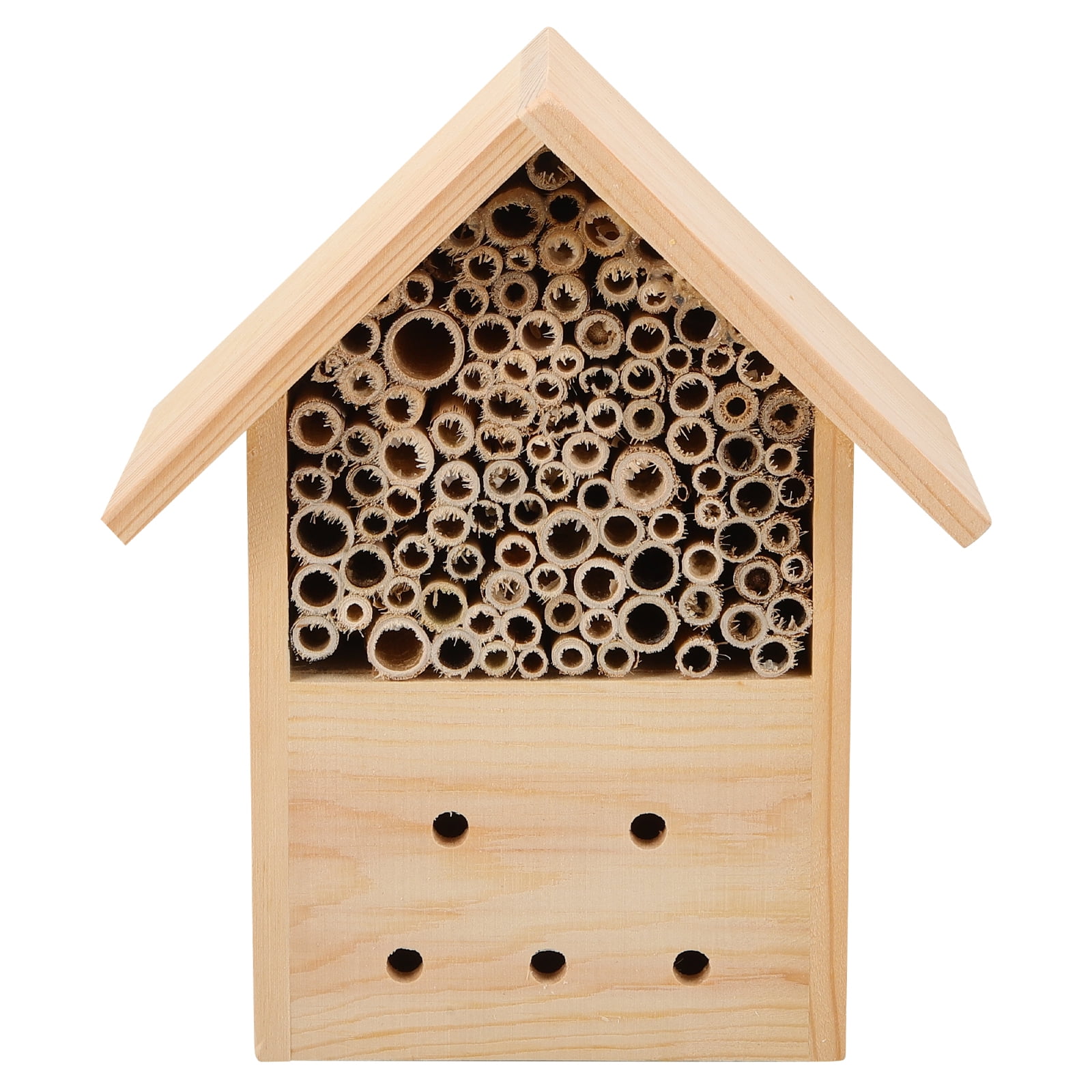 CYLINDSOME Outdoor Wooden Beehive Apiary Bee House Wooden Bee ...