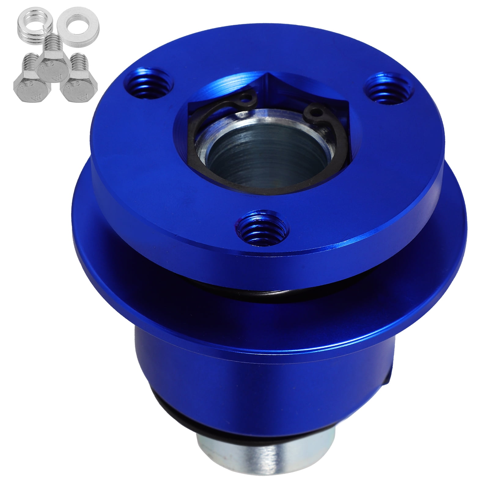 BESTYASH Steering Wheel Quick Release Disconnect Hub Blue Aluminum ...