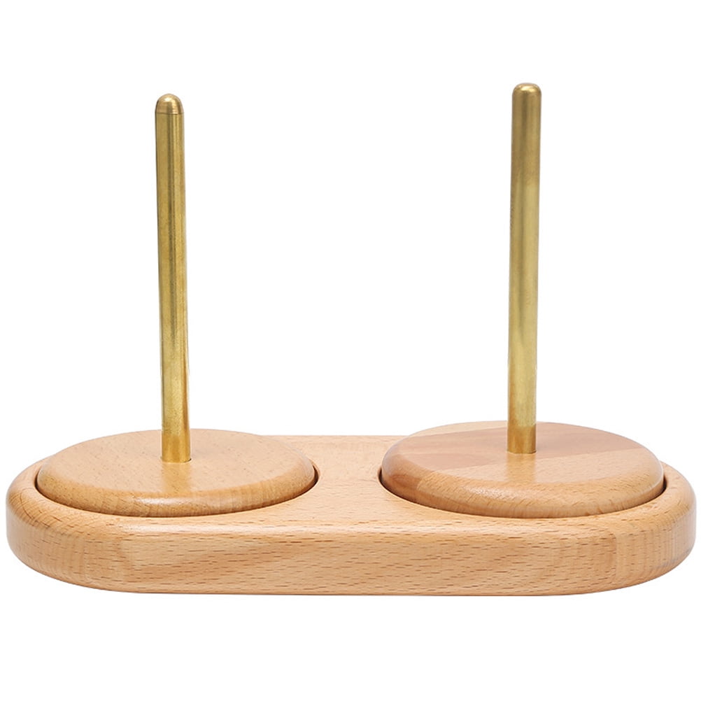 CYLINDSOME Wooden Spool Thread Holder Stand Wooden Thread Rack ...