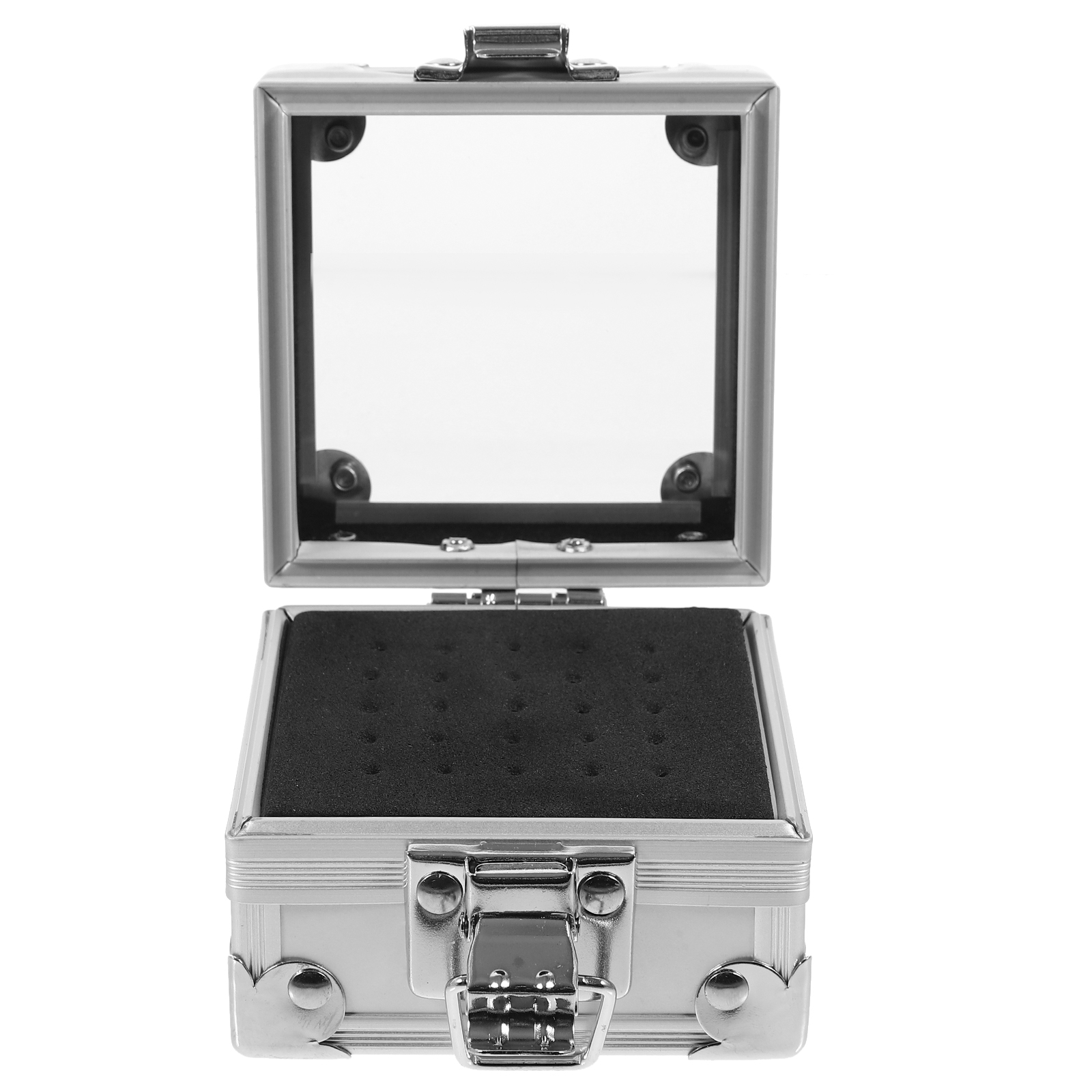 CYLINDSOME Zinc Alloy Nail Drill Bits Storage Box Display Case Nail Art Polishing Organizer ...