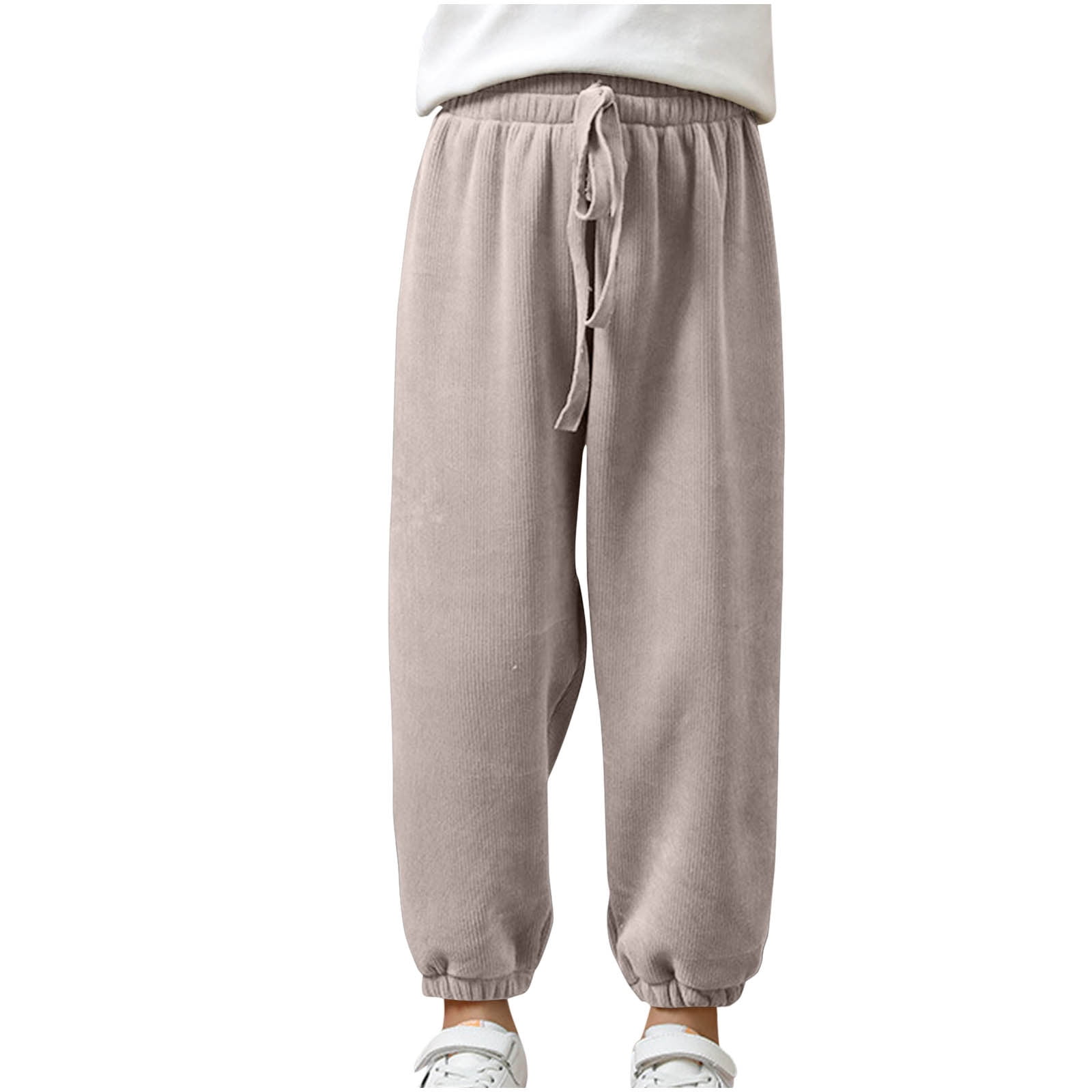 CYMMPU Big Girls Cinch Bottom Sweatpants Pockets High Waist Sporty Gym ...