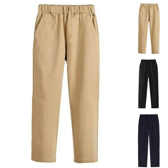 Baby Boy Pants Kids Toddler Boys Fall Solid Casual Pants Back to School ...