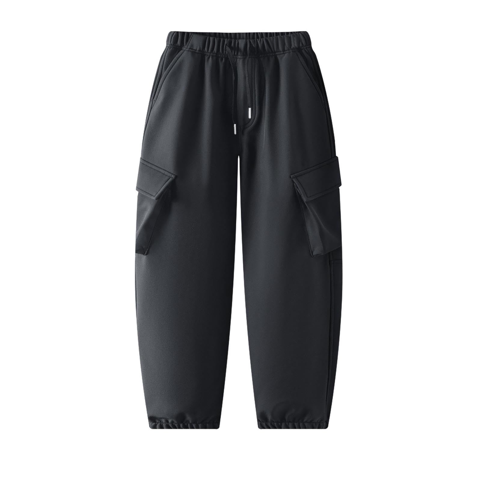 CYMMPU Boys' Vintage Soft Cargo Jogger Elastic Waist Gym Joggers with ...