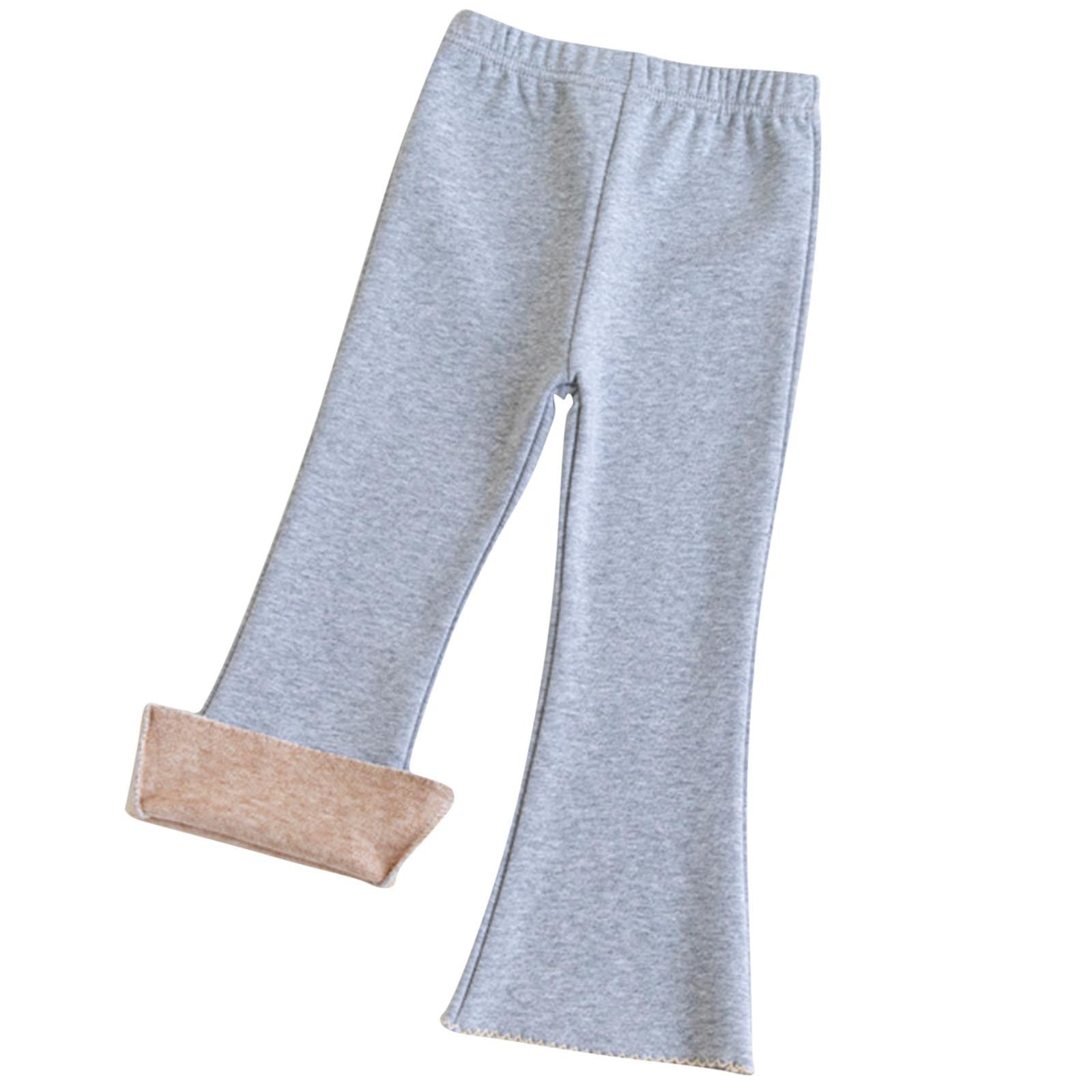 CYMMPU Girls Flare Leggings-Toddler Girl Fleece Warm Bell Bottom Pants ...