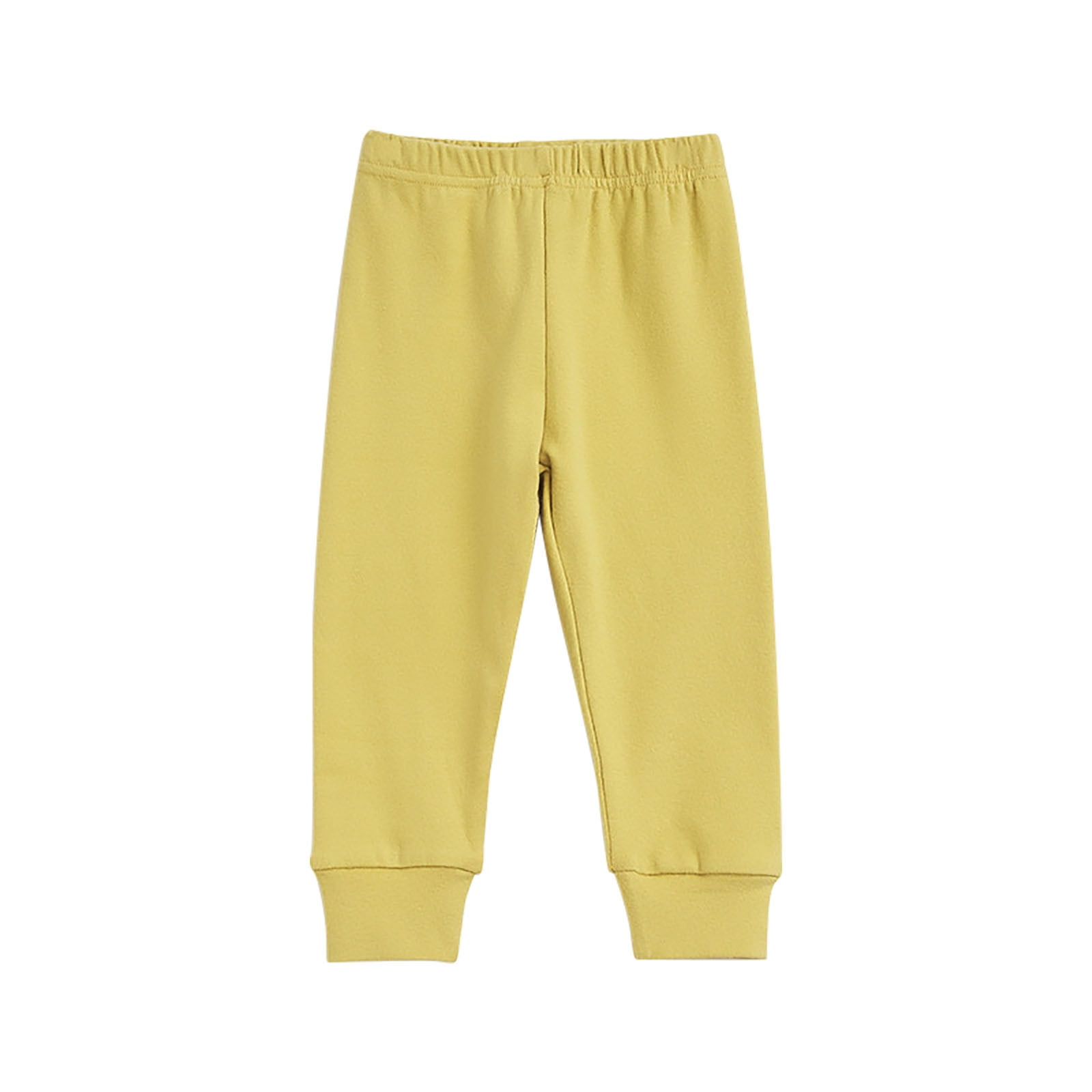CYMMPU Unisex Kids Solid Cotton Elastic Waist Winter Pants Toddler Baby ...