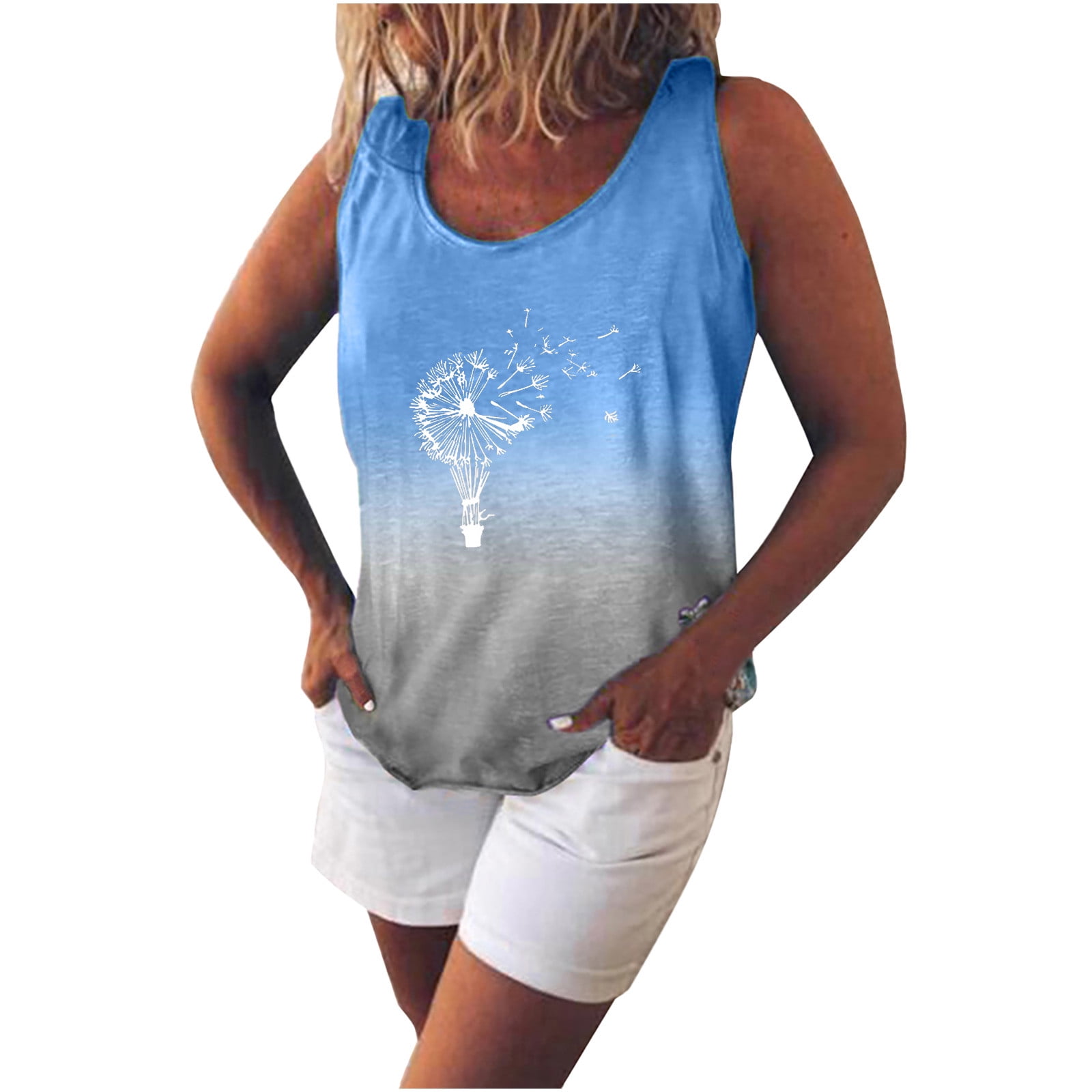 CYMMPU Womens Summer Short Sleeve T Shirts Casual Crewneck Tie Dye Tops ...