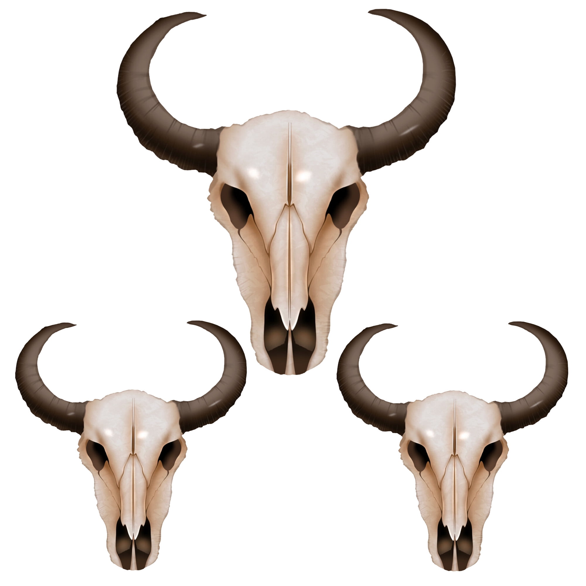 CYMYLAR 3 Pcs Bull Skull Balloons Set (37" Giant), Western Cowboy Party ...