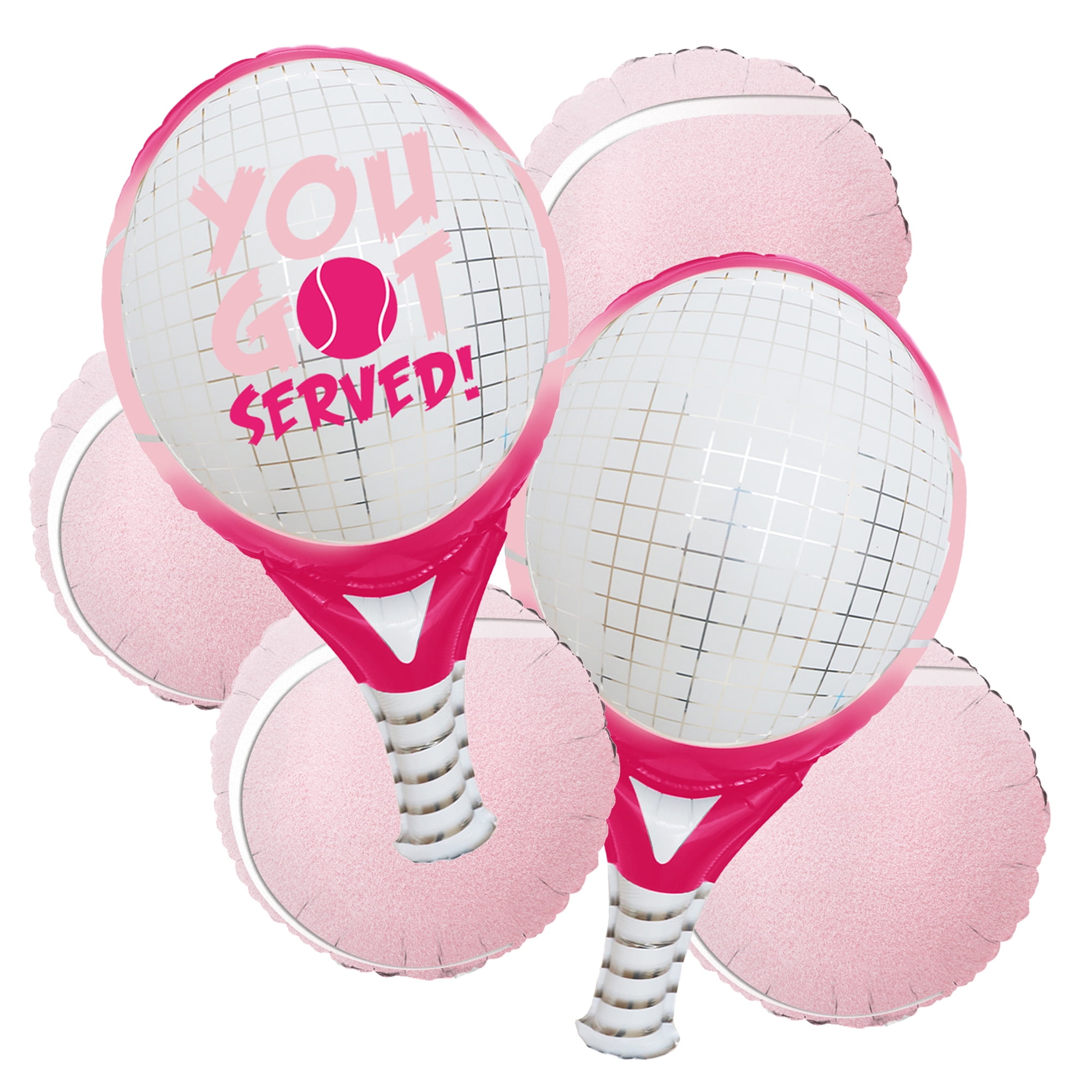CYMYLAR 6Pcs Pink Tennis Party Balloon Set – Perfect for Tennis-Themed ...