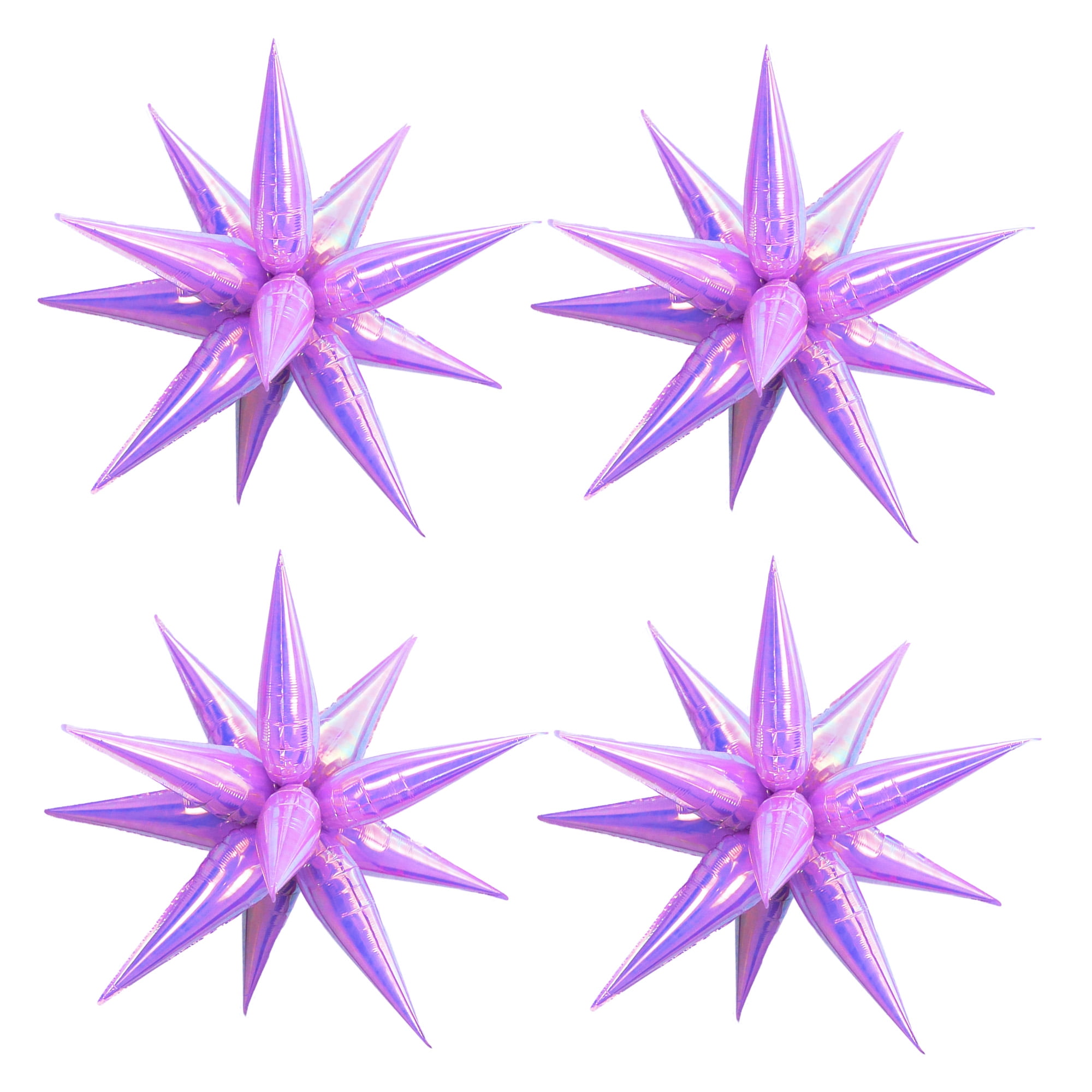 CYMYLAR Star Burst Balloon,26 "Rainbow Fantasy Purple Exploding Star ...