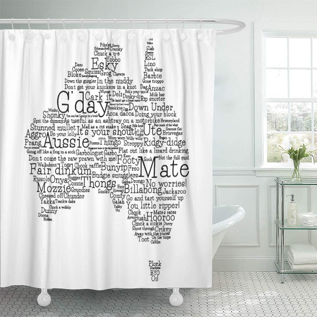 CYNLON Australia Australian Slang Map Word Aussie Travel Typo Gday ...