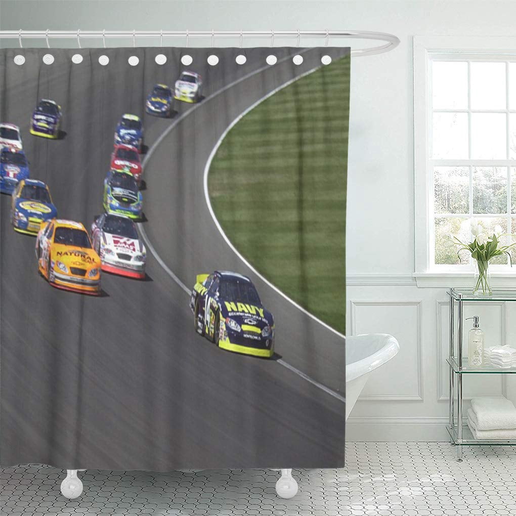 CYNLON Cars Nascar Race Automotive Racing Sport Vehicle Road Bathroom ...