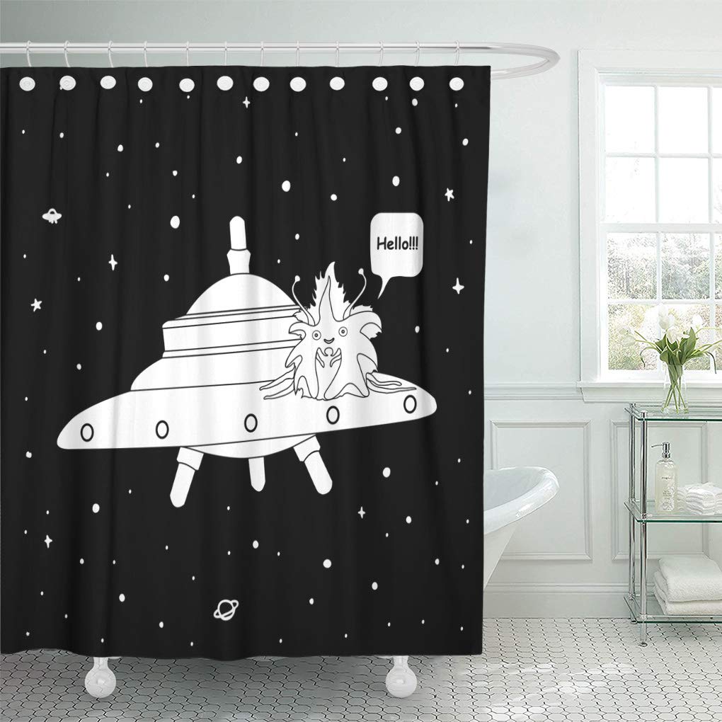 CYNLON Coloring Page for Children and Adults Funny Little Alien ...