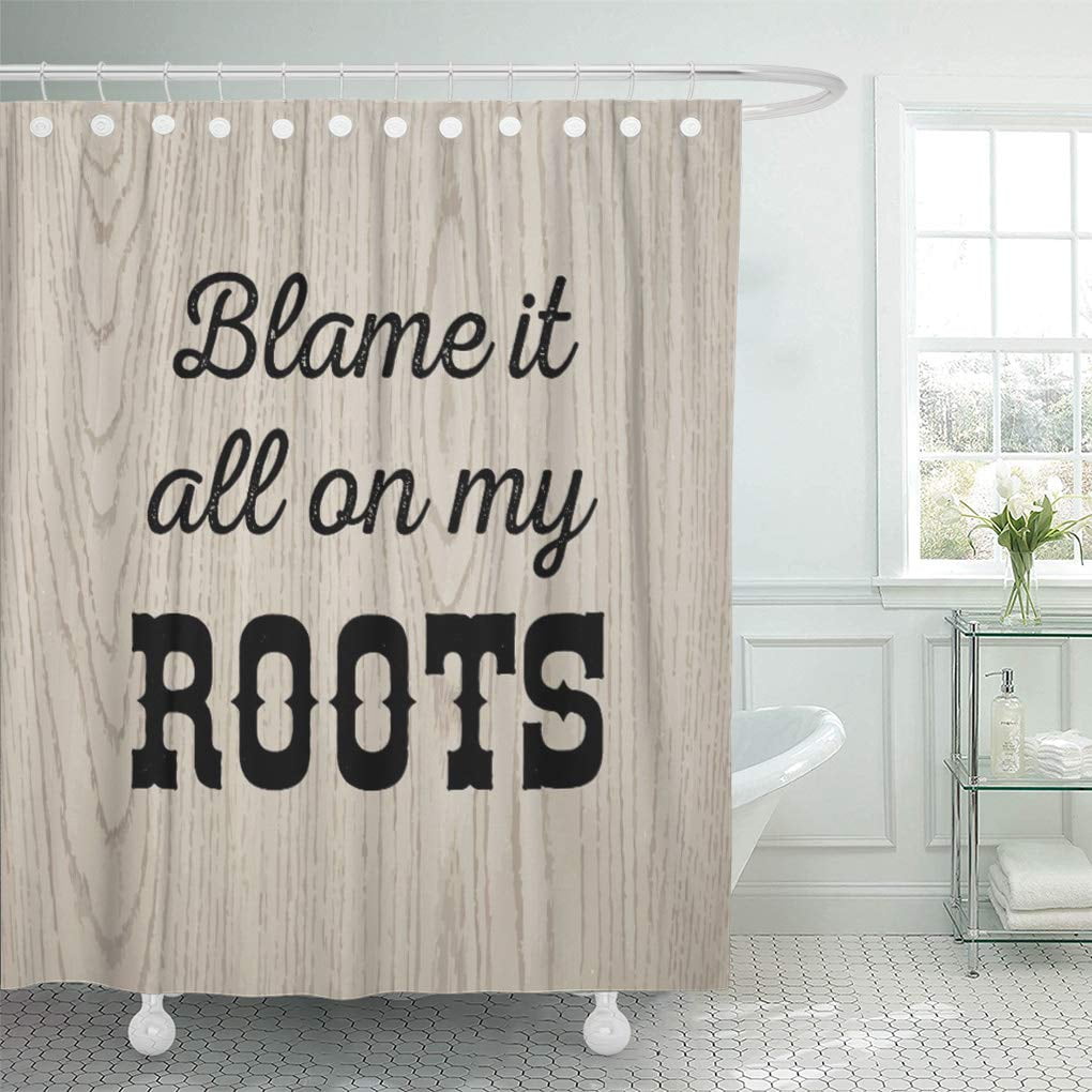 CYNLON Country Blame All on My Roots Girl Music Song Bathroom Decor ...