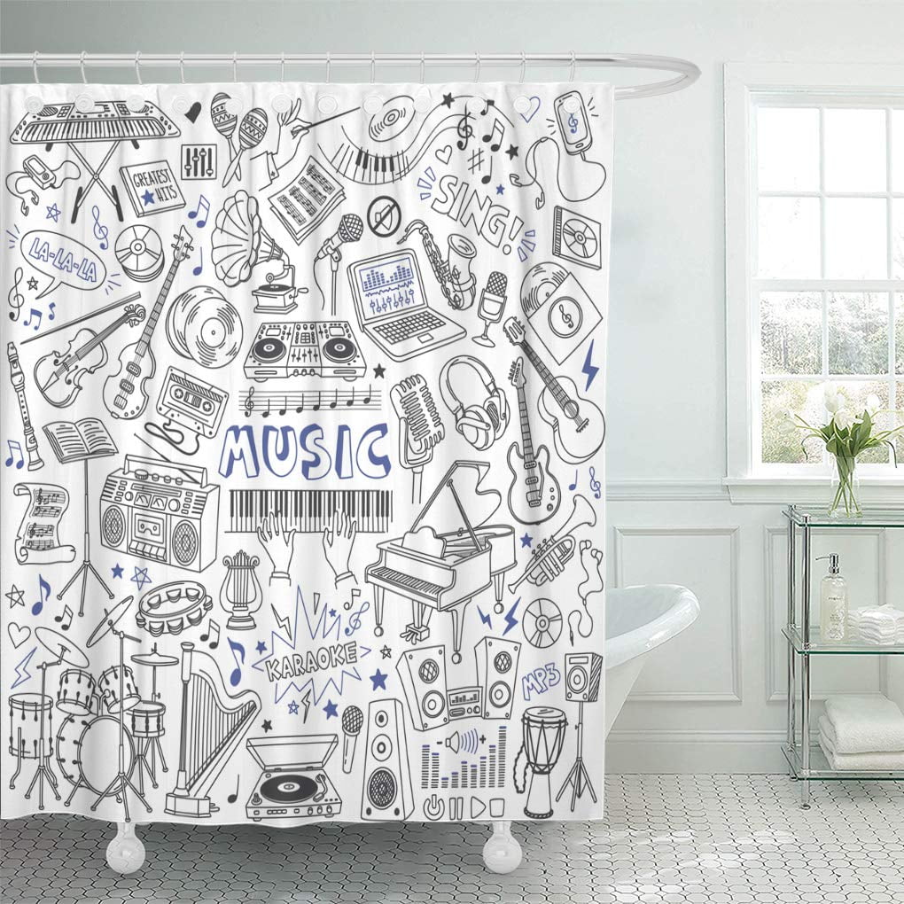 CYNLON Drum Music Doodles Musical Instruments Devices and Symbols ...