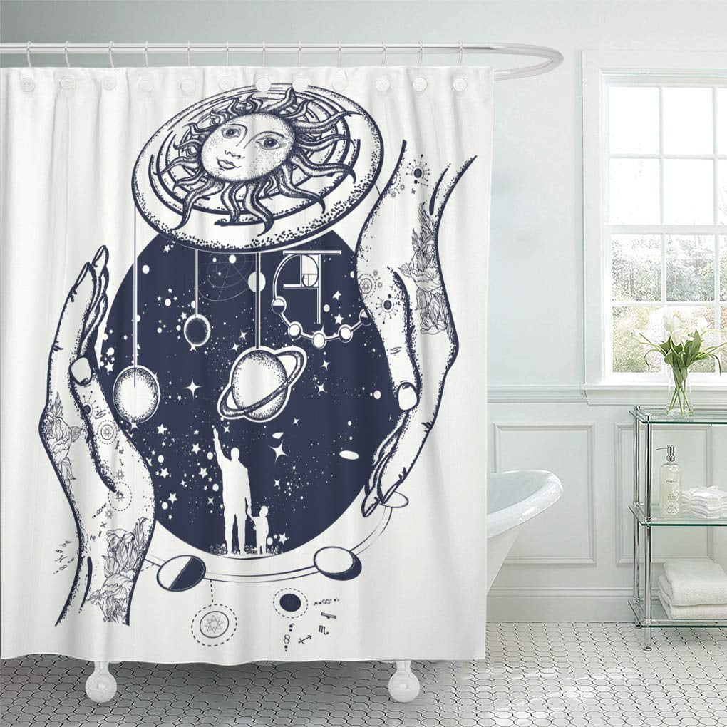 CYNLON Father Teaches The Son to Space Riddles Tattoo Human Bathroom ...