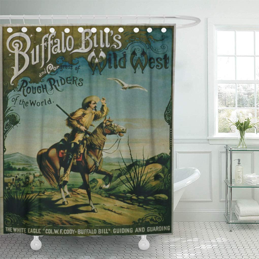 CYNLON Fine for Buffalo Bill Wild West and American School Bathroom ...