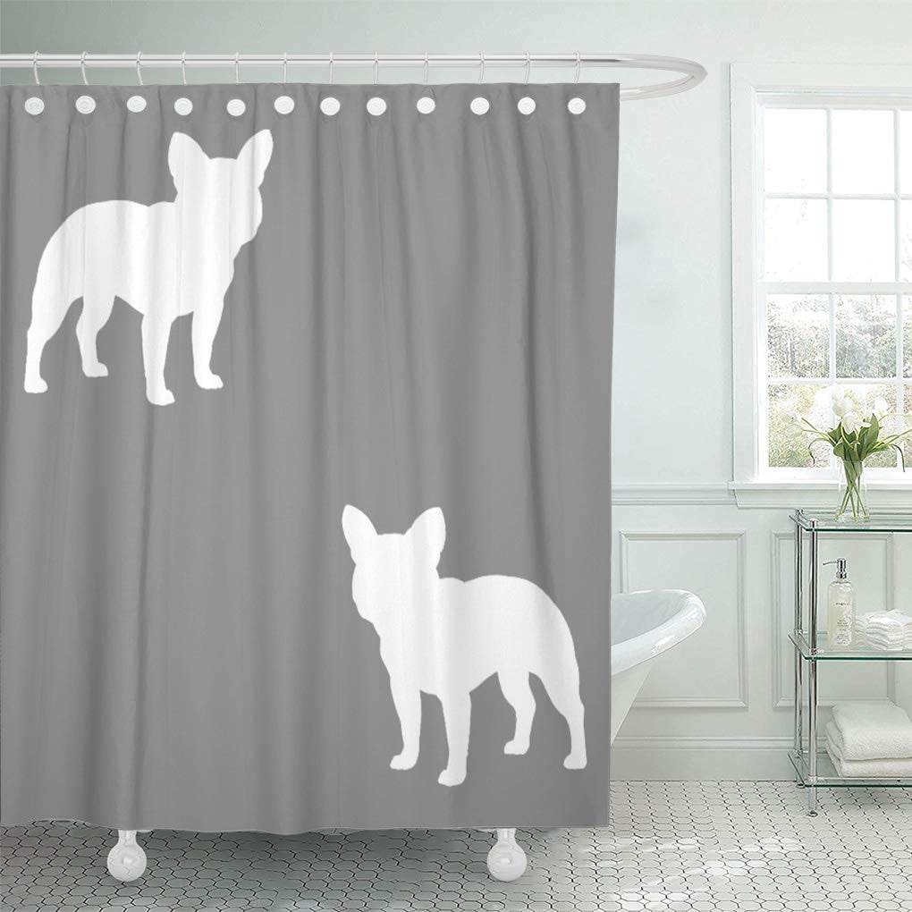CYNLON Frenchie French Bulldog Silhouettes Pattern Frenchy Dog Pets ...