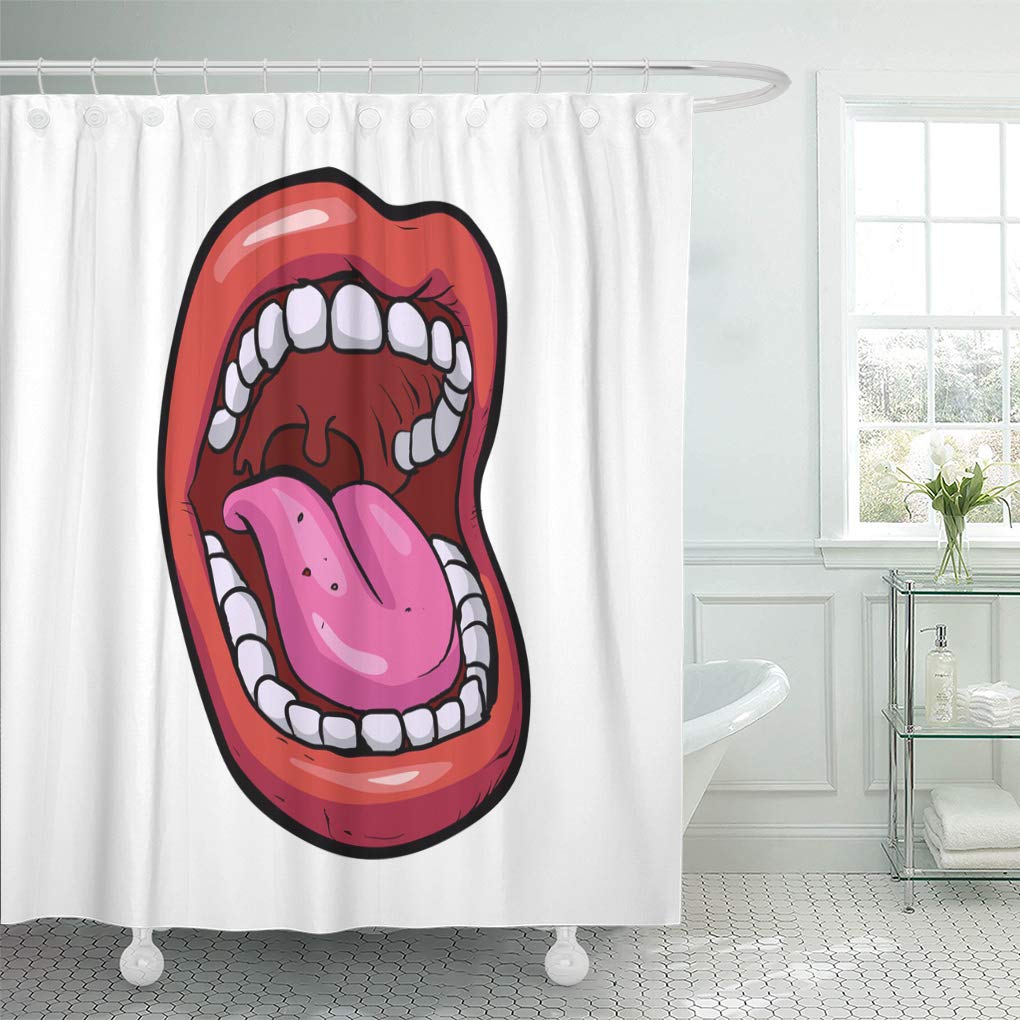 CYNLON Graffiti Cartoon Mouth Open Art Vector Big Scream Shout ...