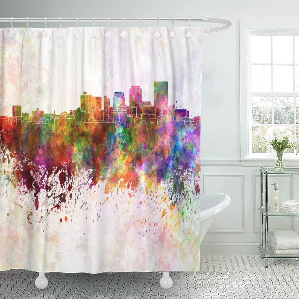 CYNLON Ohio Dayton Skyline in Watercolor United States North America ...