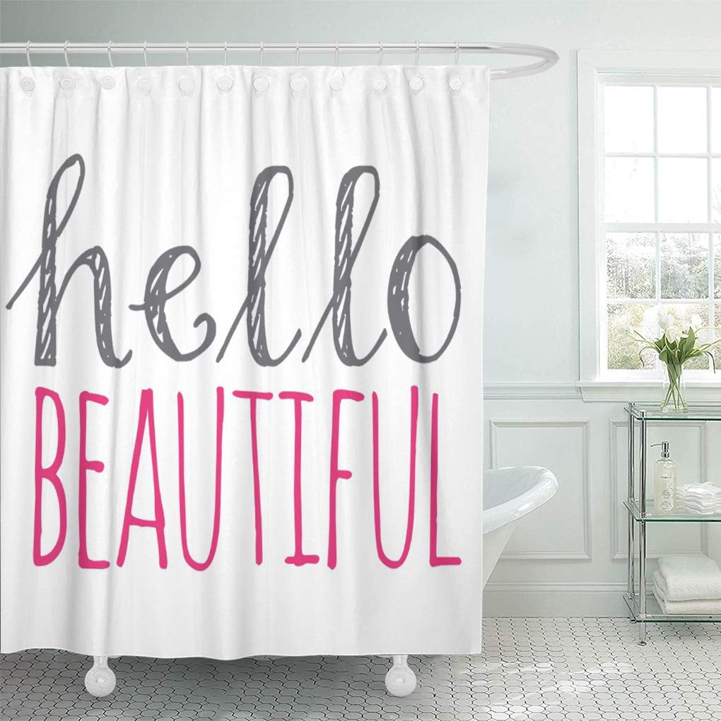 CYNLON Pink Makeup Hello Beautiful Teen Motivational Inspirational Her ...