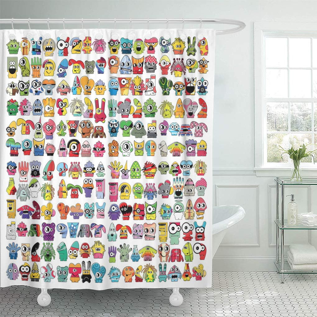 CYNLON Small White Cartoon Monsters Robot Alien Bizarre Fantasy ...