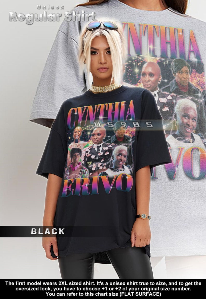 CYNTHIA ERIVO Shirt, Cynthia Erivo Vintage Shirt, Cynthia Erivo Retro ...