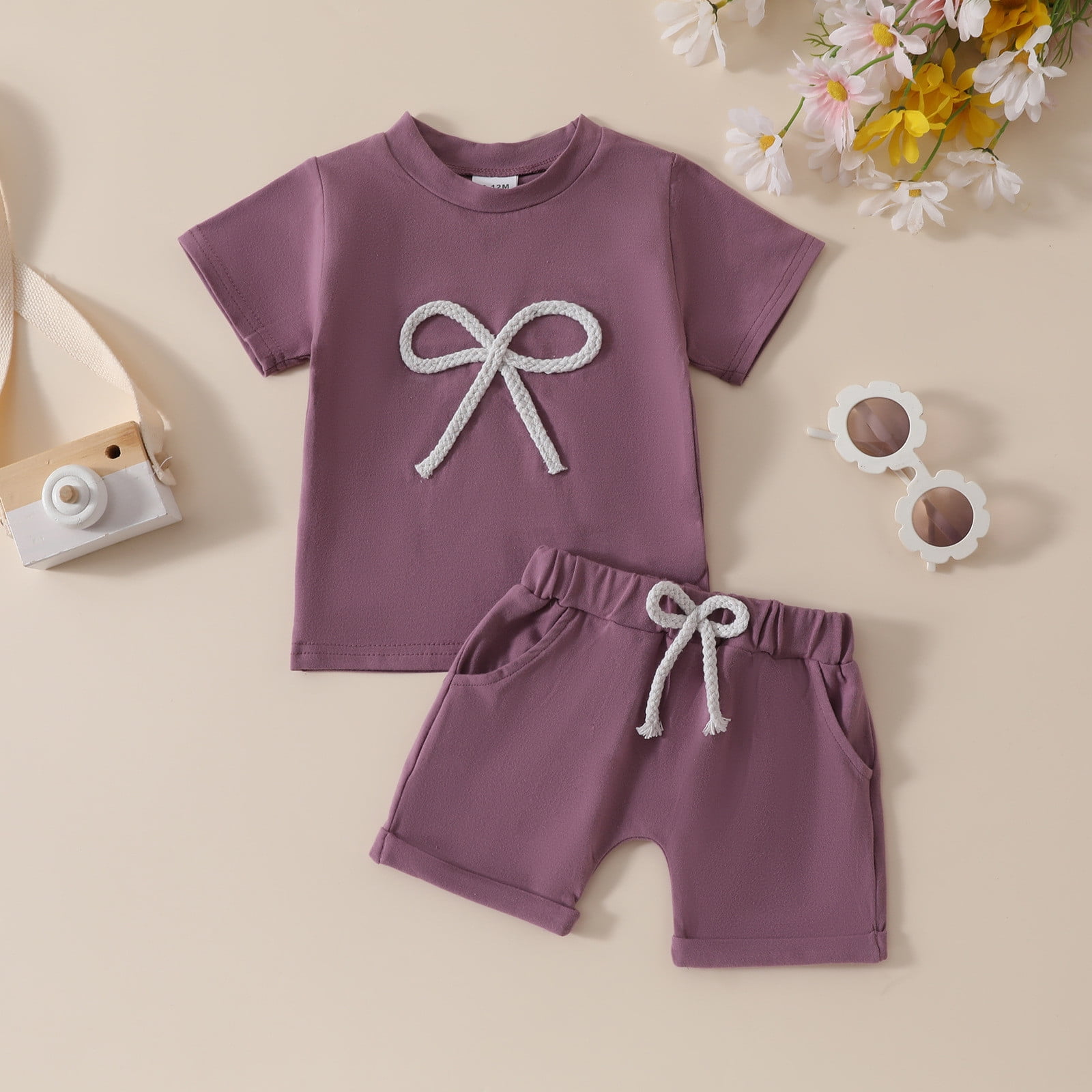 CYRBOKO Baby Boys Outfit Sets, Summer Short Sleeve Two Pieces T-shirts ...
