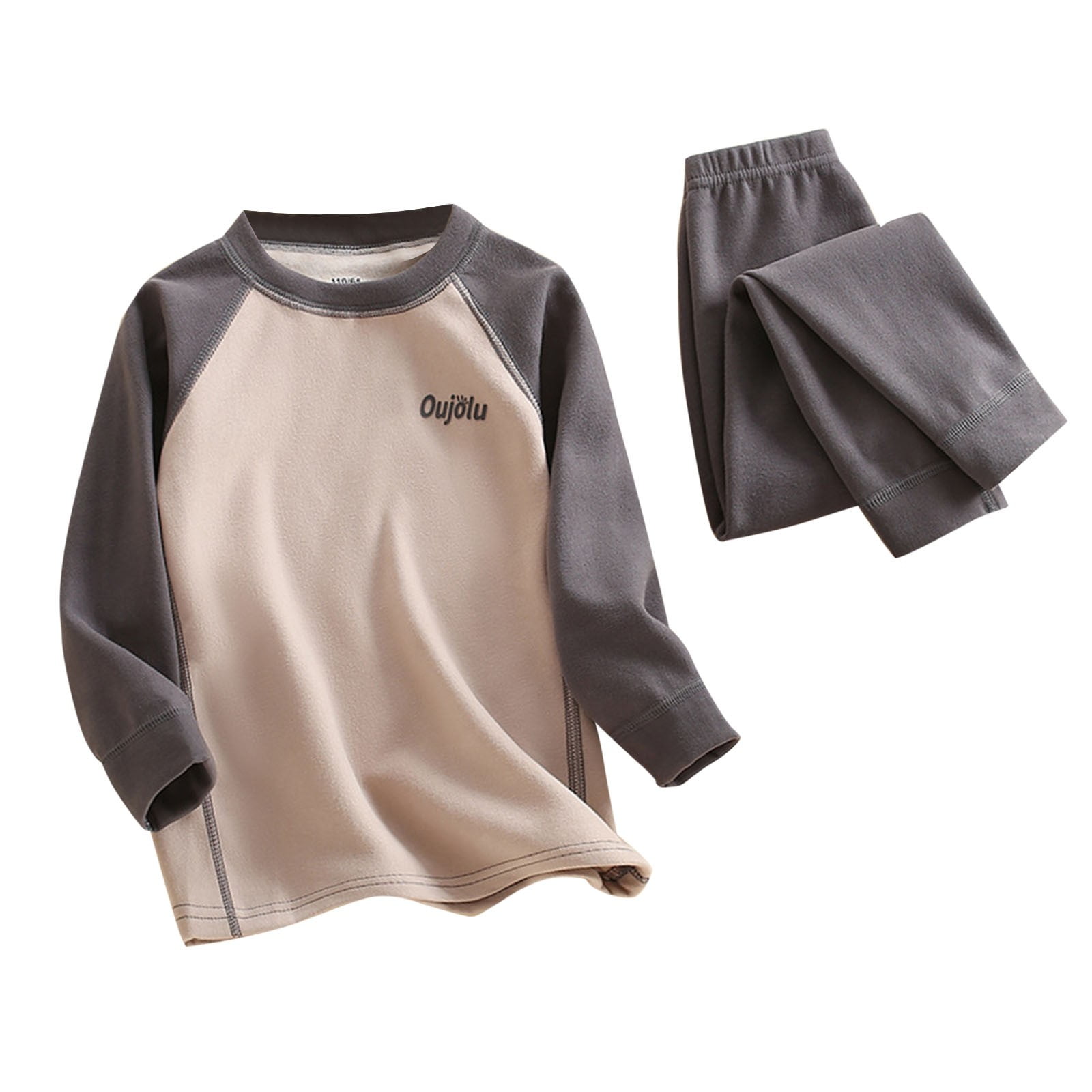 CYRBOKO Boys Base Layer Sets, Long Sleeve Cotton Elastic Waist Stretchy ...