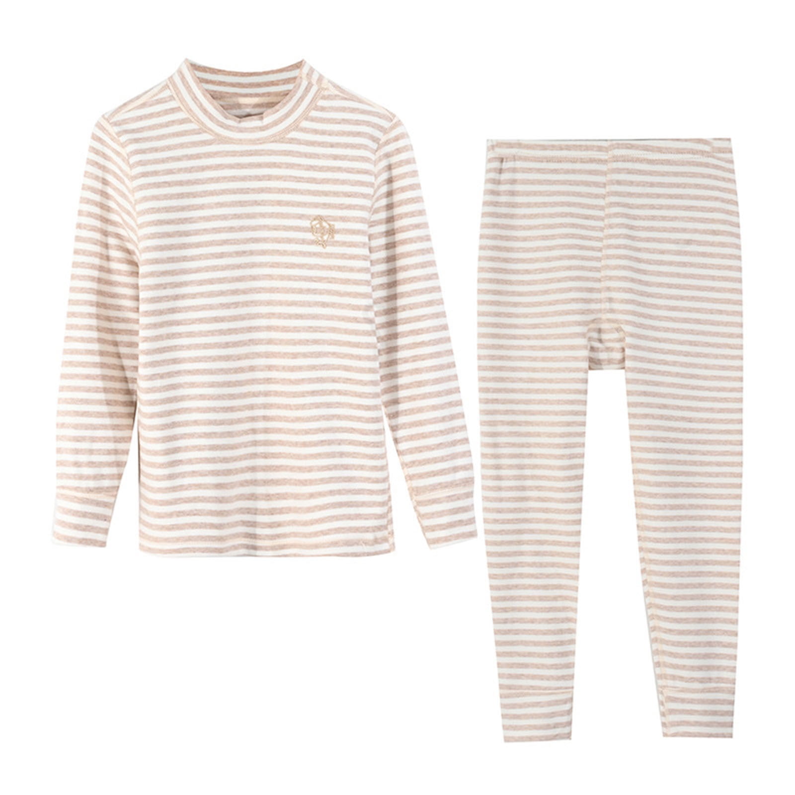 CYRBOKO Girl's Thermal Sets, Cotton Long Sleeve Winter Elastic Waist ...