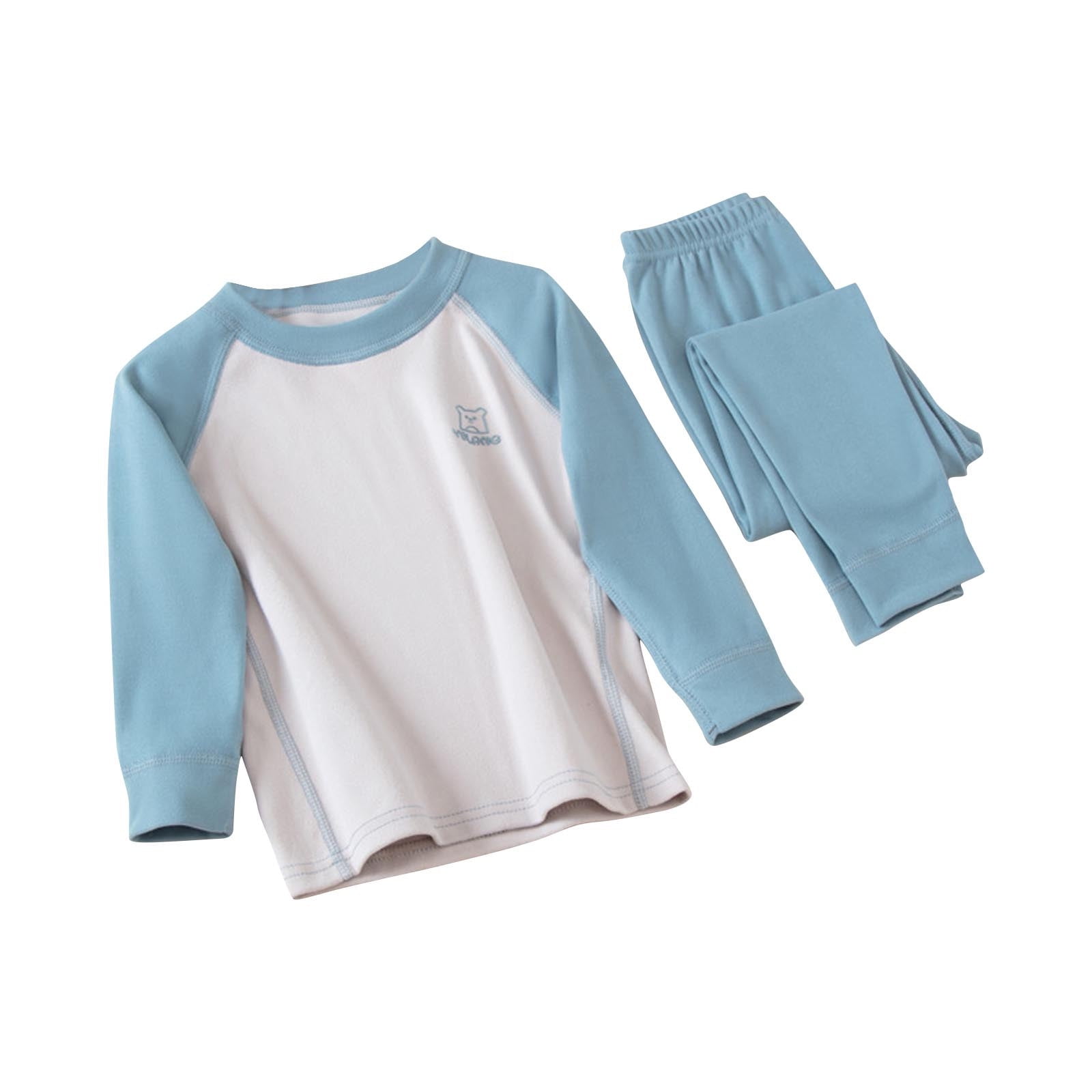 CYRBOKO Girls Base Layer Sets, Elastic Waist Long Sleeve Lightweight ...