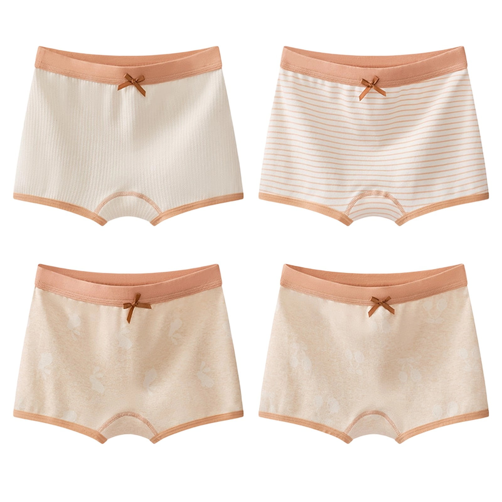 CYRBOKO Girls Boxers 2025, 4 Pack Elastic Waist Comfy Cotton Girls ...