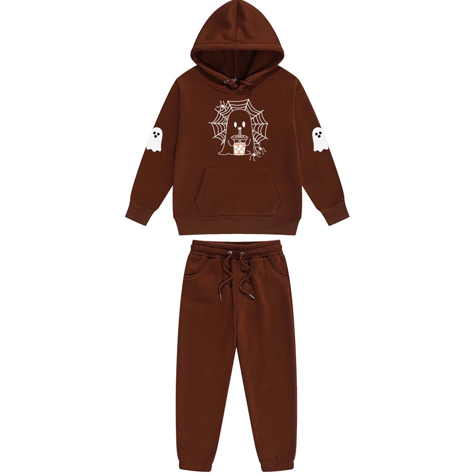 CYRBOKO Girls Halloween Outfit Sets, Drawstring Gift Elastic Waist Long ...