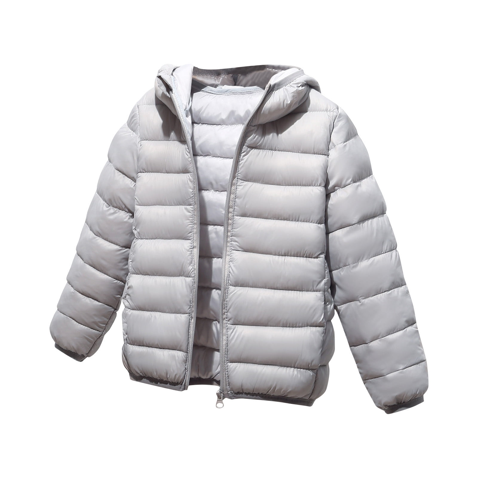 CYRBOKO Girls' Puffer Jackets, Long Sleeve Full Zip Lightweight Thermal ...