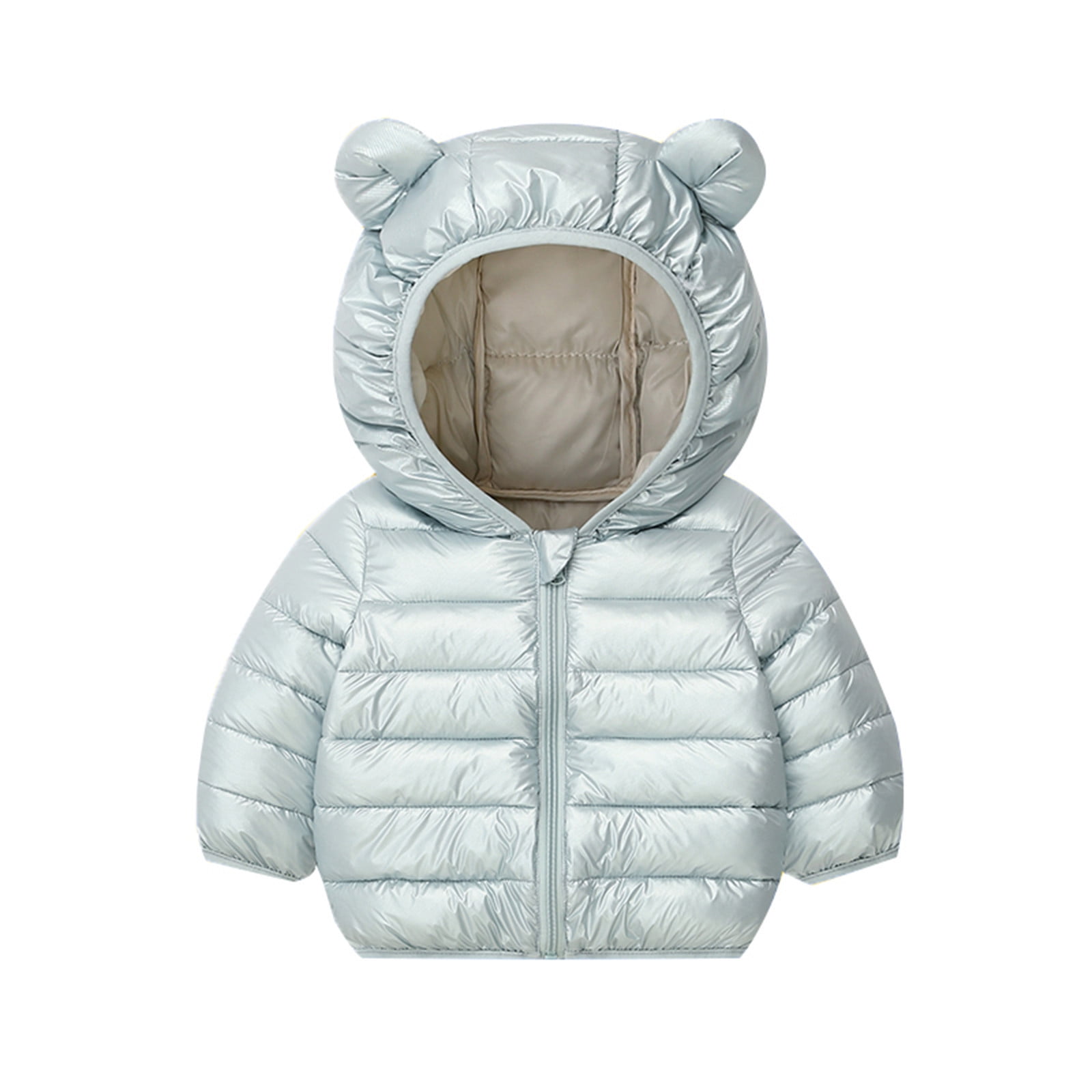 CYRBOKO Girls Puffer Jackets, Thermal Full Zip Lightweight Long Sleeve ...