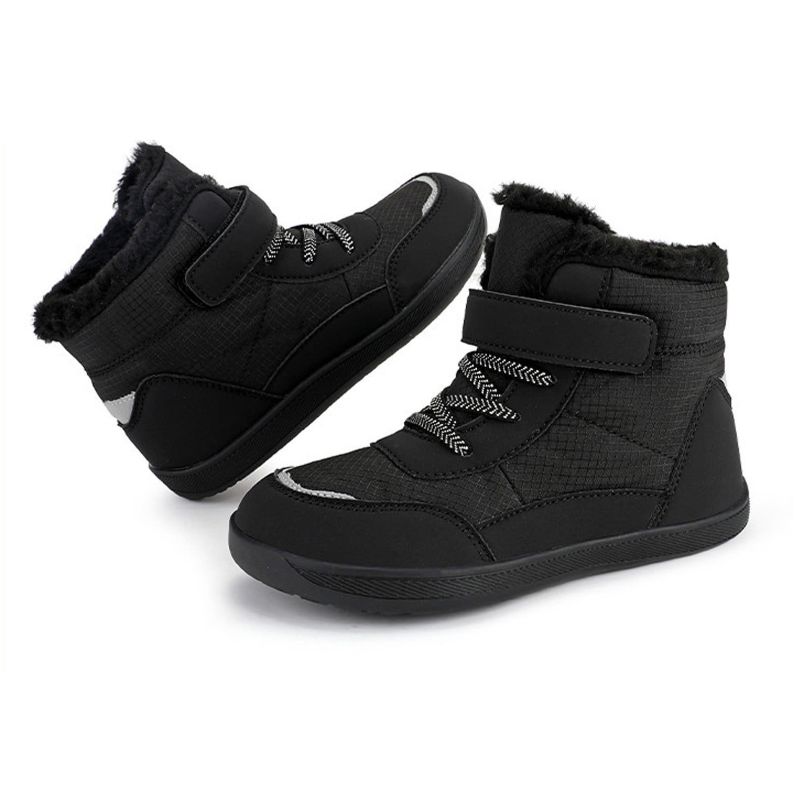 CYRBOKO Girls Snow Boots, Athletic Fleece Casual Thermal Skiing Shoes ...