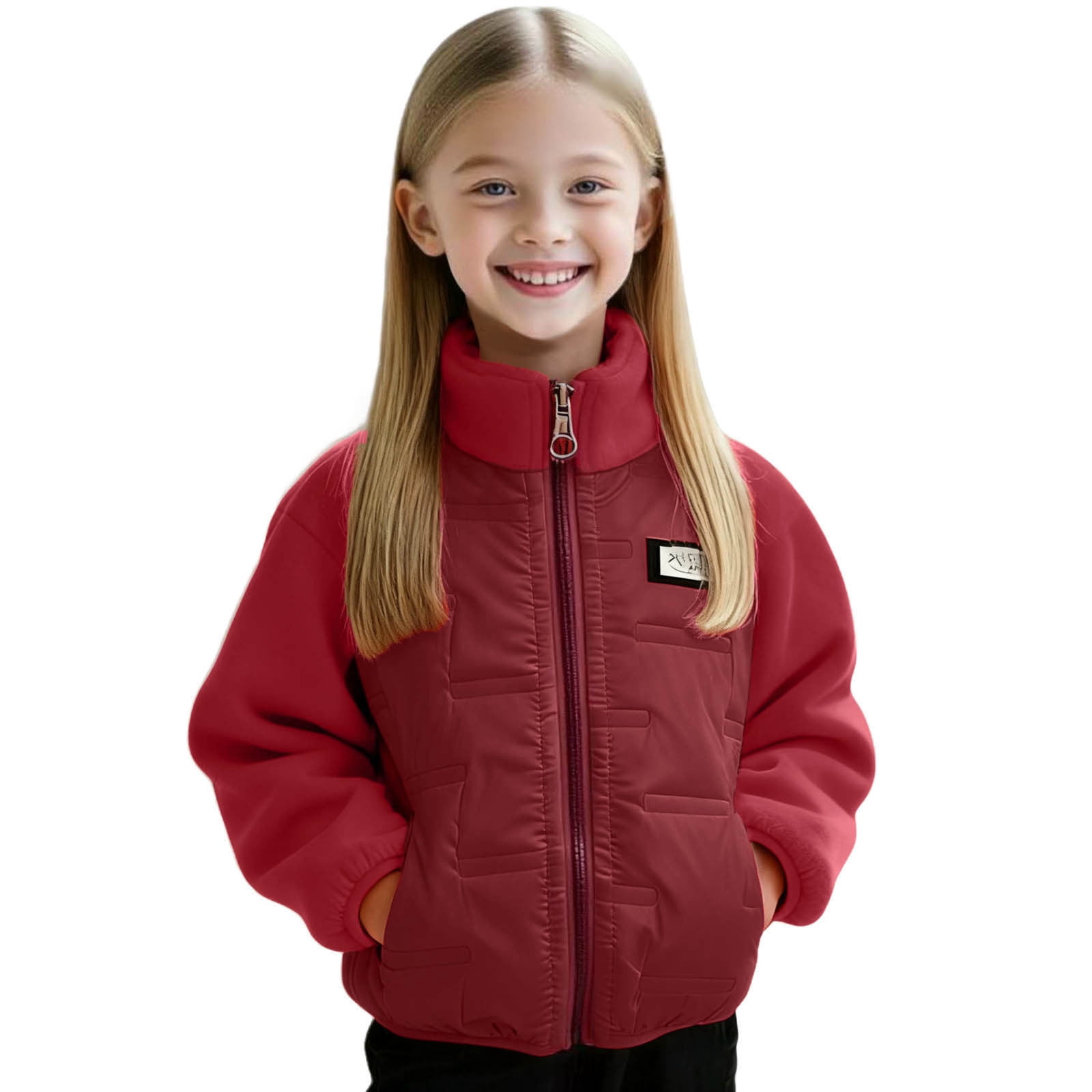 CYRBOKO Girls Winter Coats, Thermal Casual Windproof Full Zip Outerwear ...