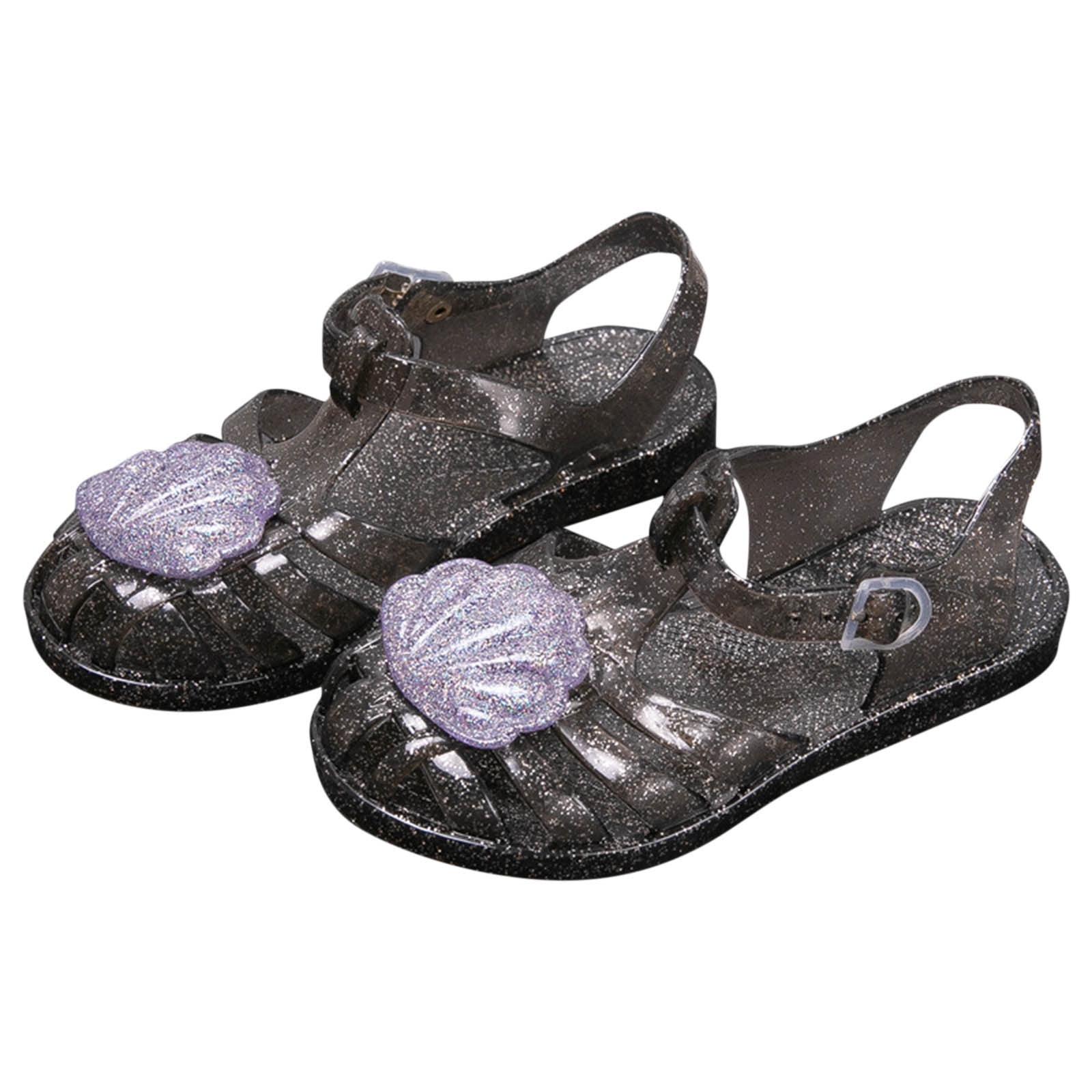 CYRBOKO Little Girls'Jelly Sandals, Casual Closed Toe Soft Soled Beach ...