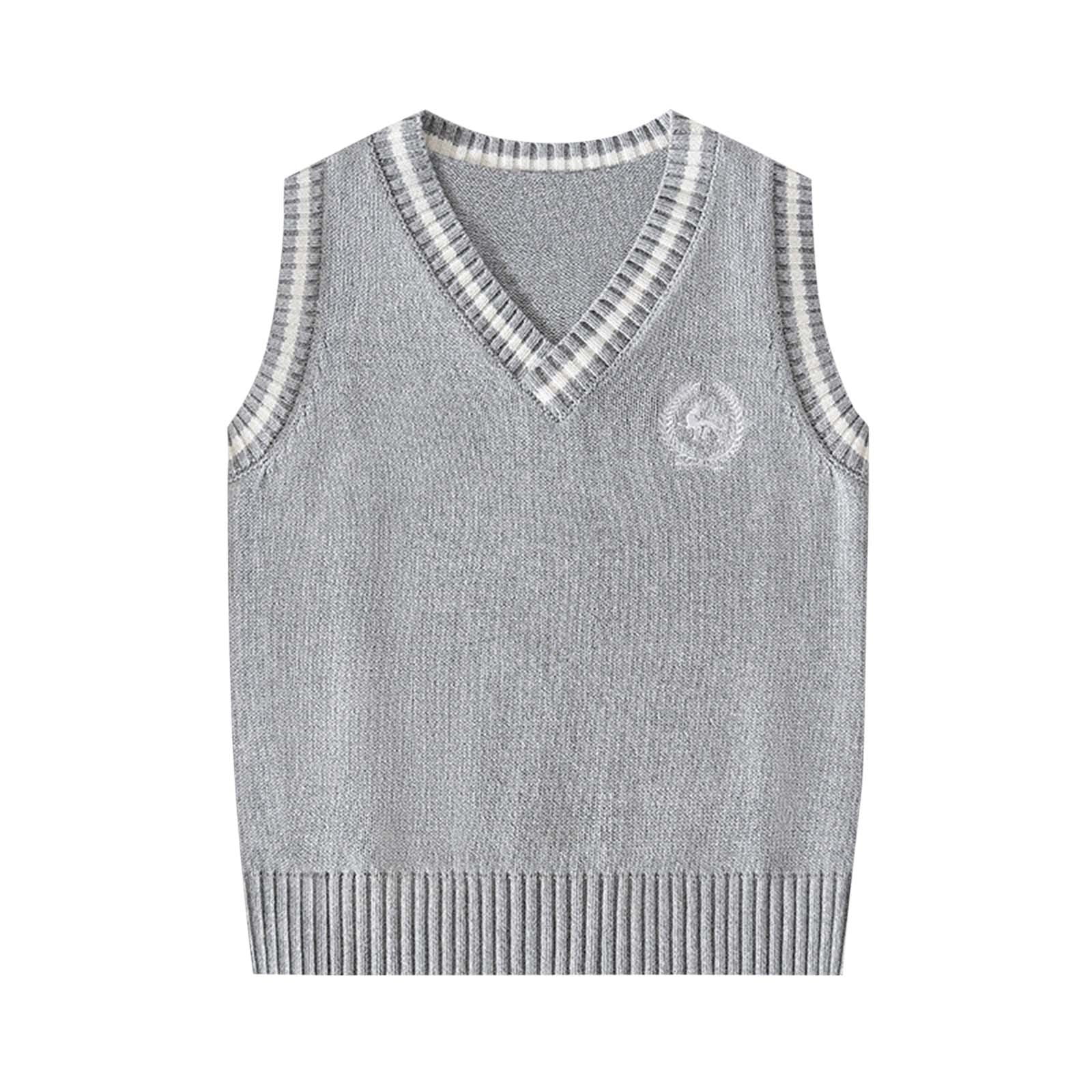 CYRBOKO Sweater Vests for Toddler Girls, Stretchy Sleeveless V-neck ...