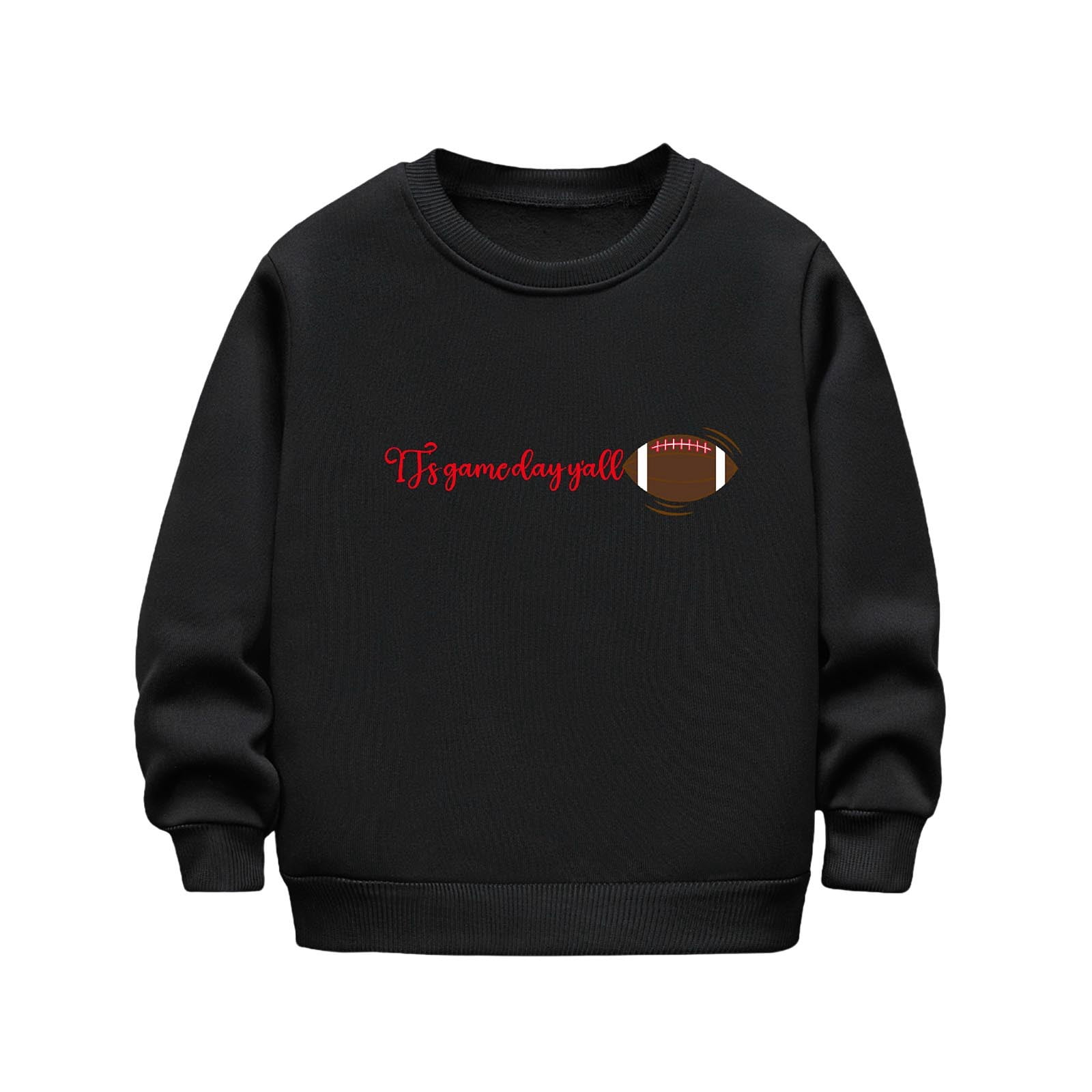 CYRBOKO Sweatshirts for Girls, Crew Neck Long Sleeve Loose Thermal Fall ...