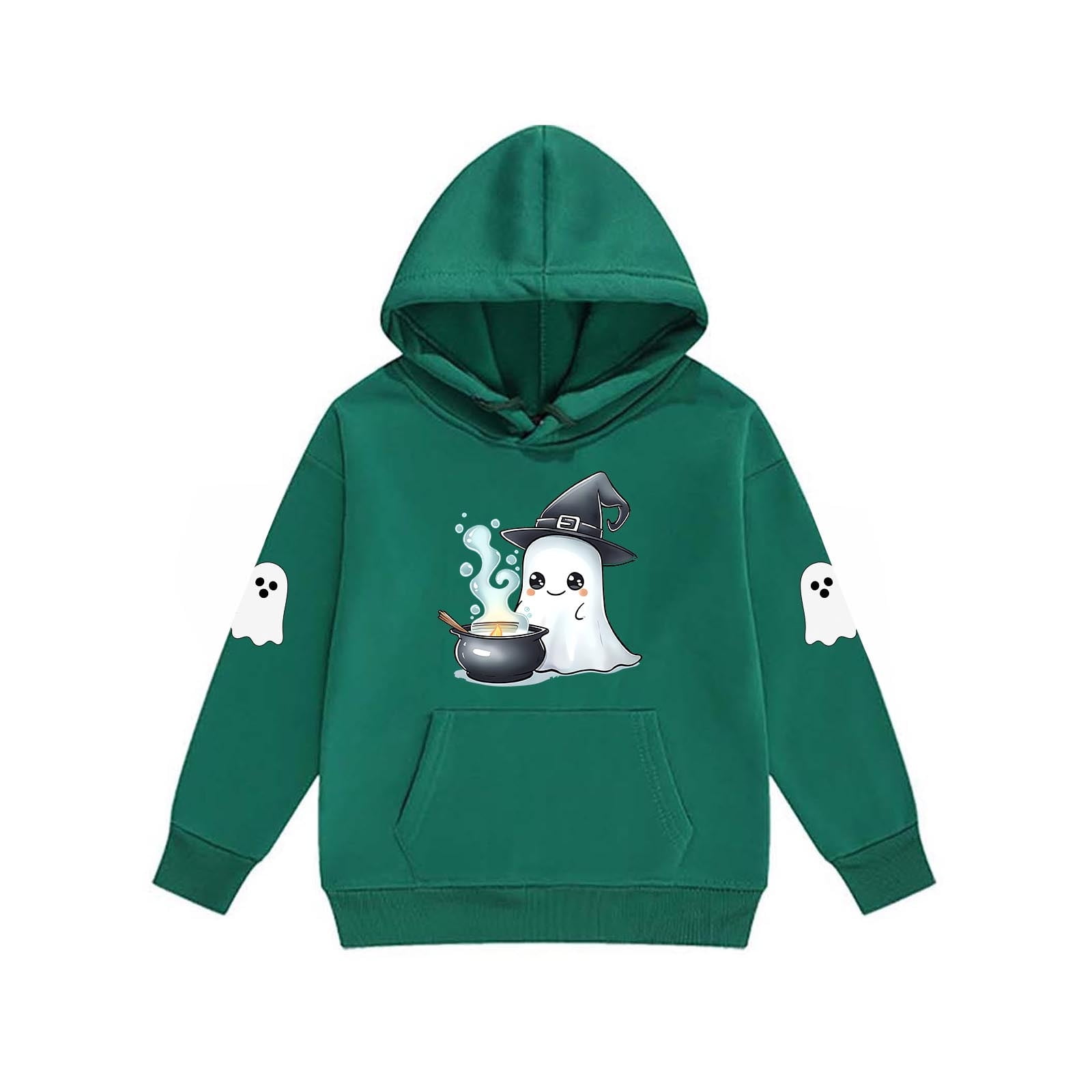 CYRBOKO Toddler Boys Halloween Outfit Sets, Drawstring Holiday Elastic Waist Long Sleeve Hooded ...