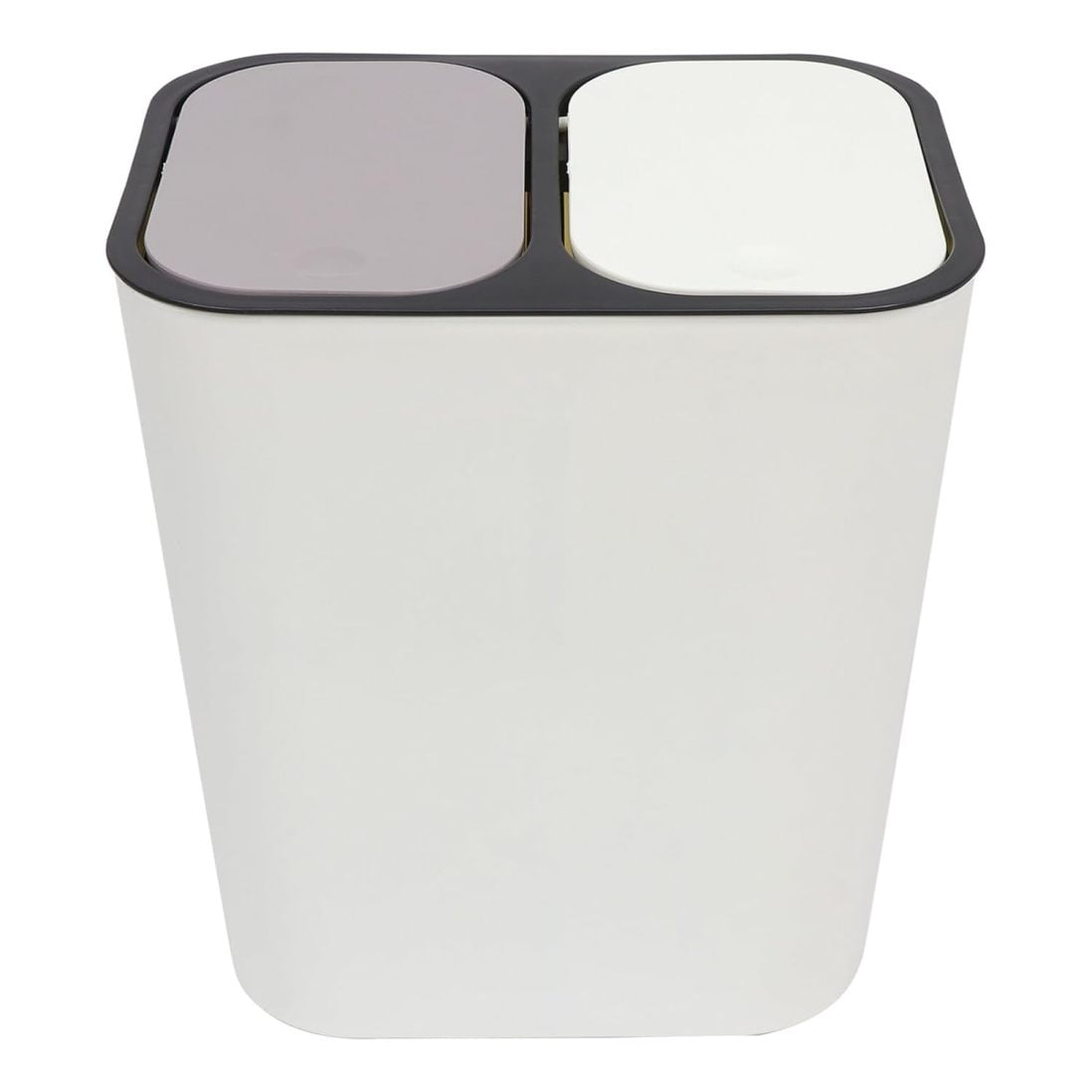 CYRP Dual Compartment Garbage Can Plastic Kitchen Trash Can Dry Wet ...