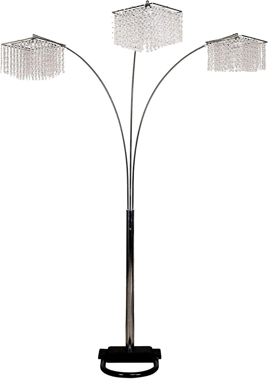 CYRP FURNITURE 3 Light Crystal Arch Floor Lamp - Walmart.com