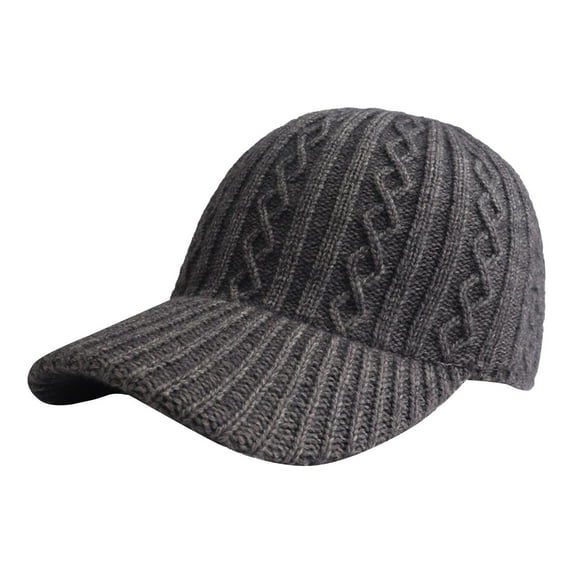 CYSFASHION Baseball Cap for Women Wool Sun Visor Knitting Fleece Lined ...