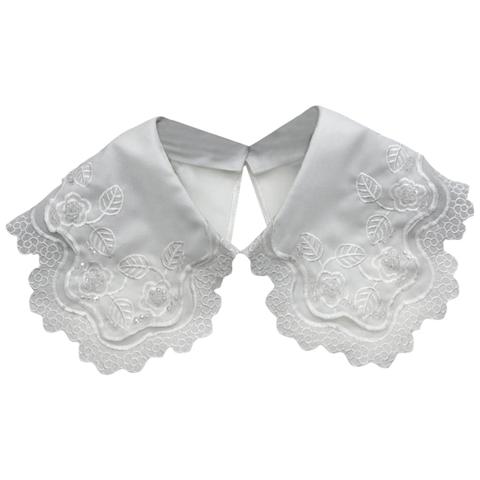 CYSFASHION Detachable Dicky Collar Blouse for Women Floral Faux Shirt ...