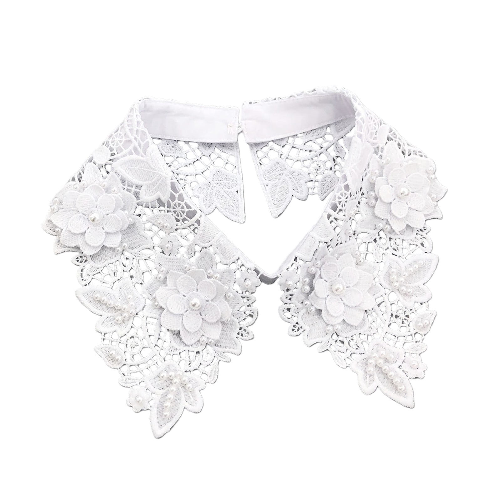 CYSFASHION Detachable Dicky Collar Blouse for Women Floral Faux Shirt ...
